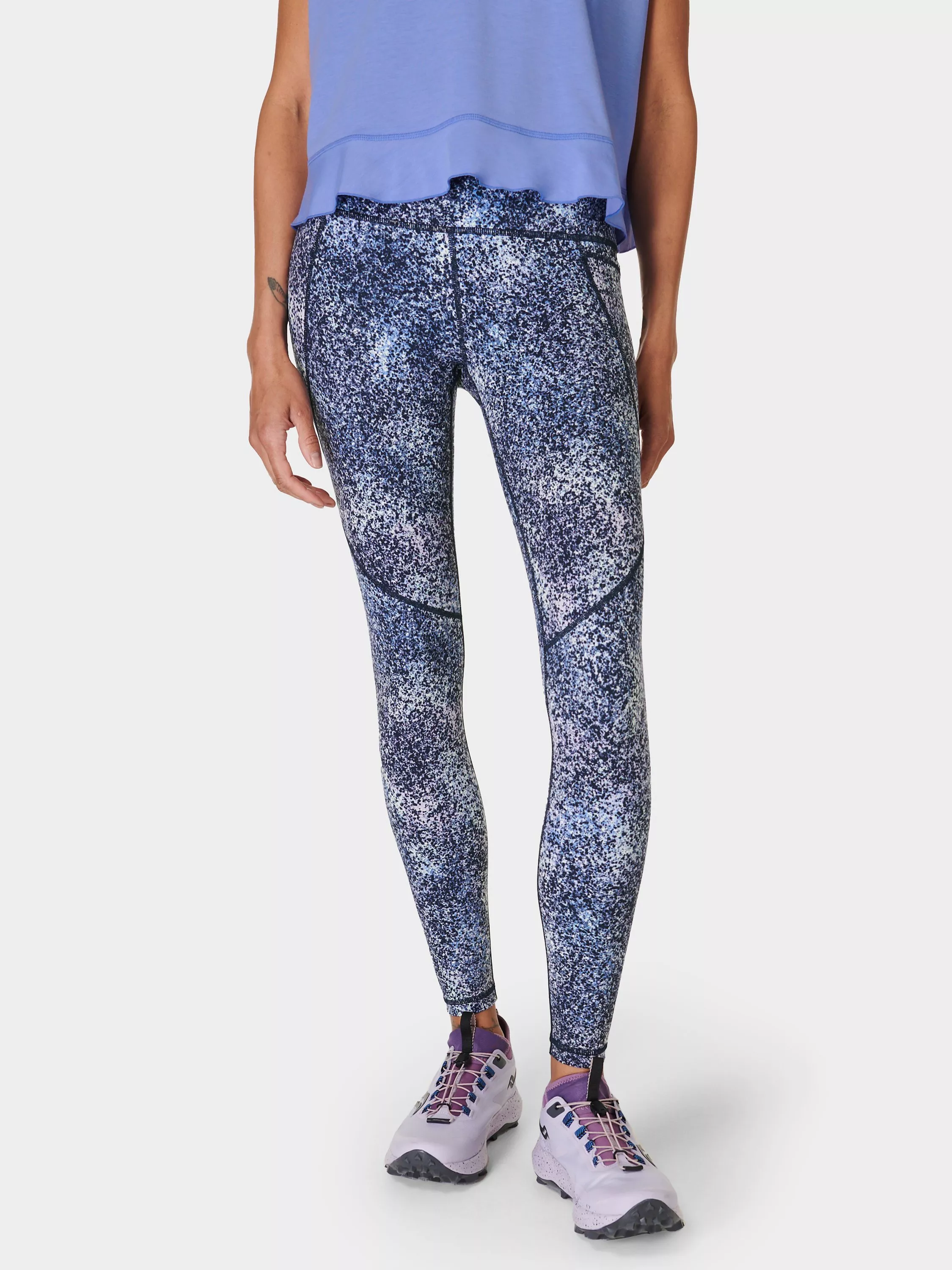 Sweaty Betty Power Workout Leggings, Blue Speckle Print