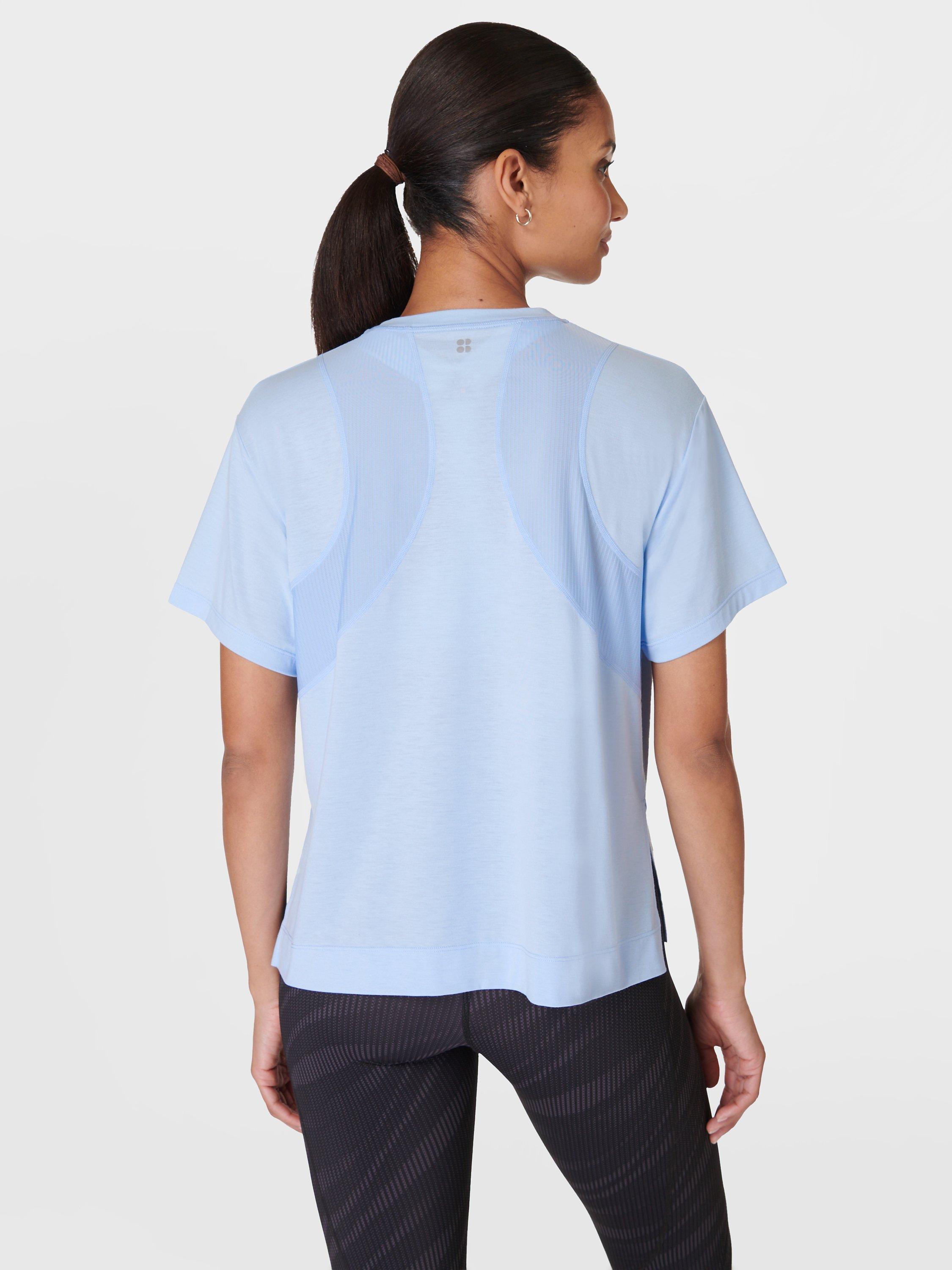 Sweaty Betty Breathe Easy Circuit T-Shirt, Breeze Blue, XXS