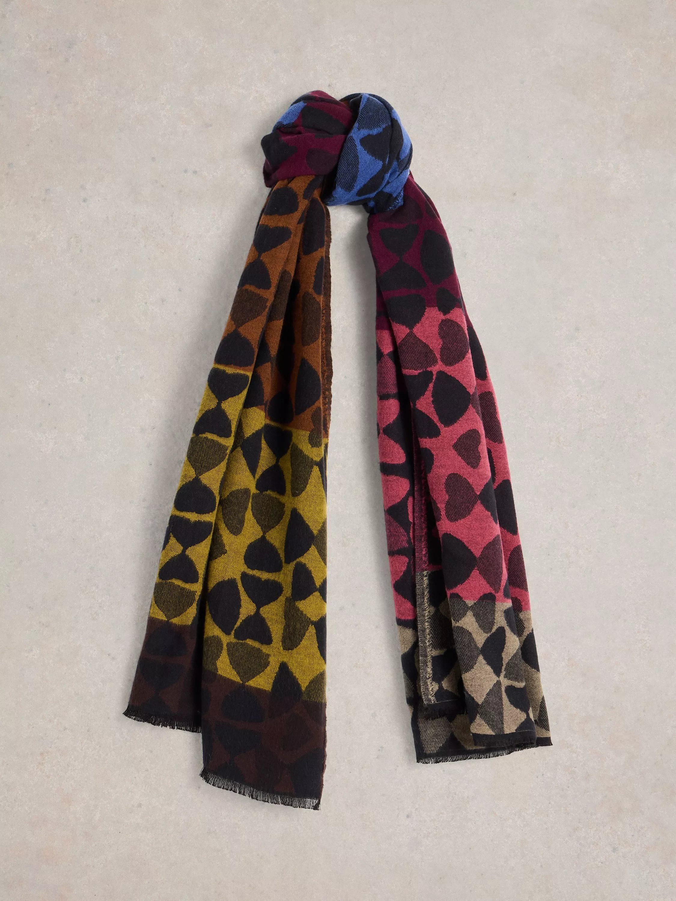 White Stuff Selma Organic Cotton Blend Scarf, Multi