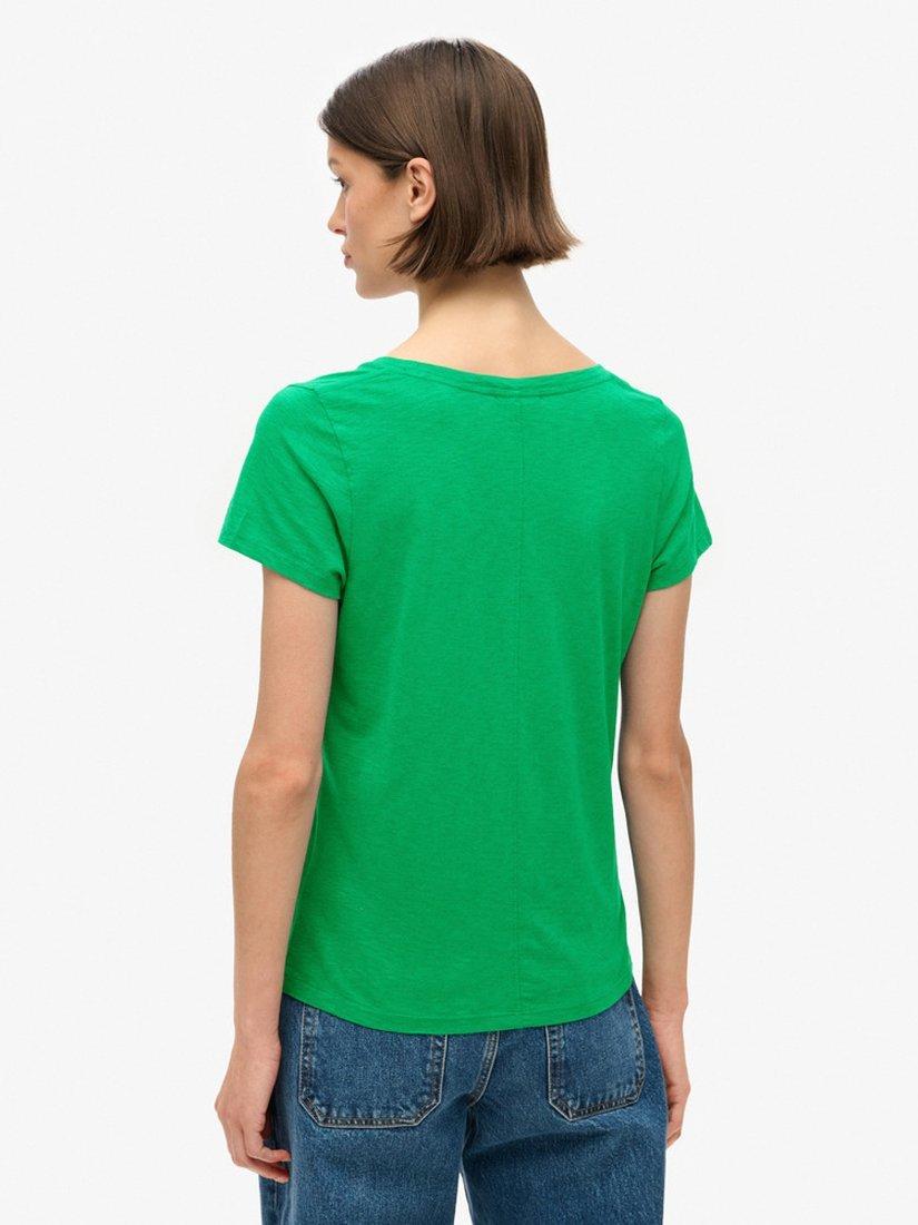 Superdry Studios Scoop Neck T-Shirt, Drop Kick Green