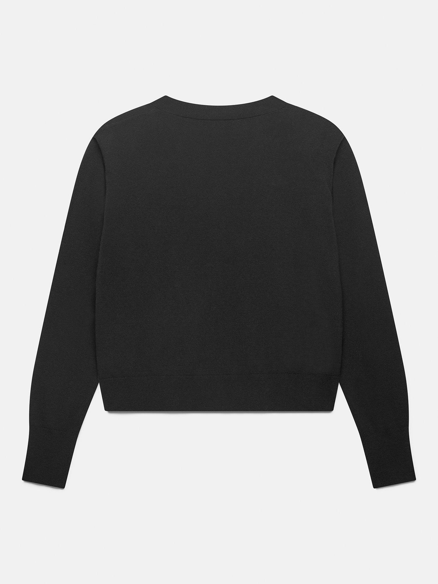Mint Velvet Shoulder Detail Cardigan Black