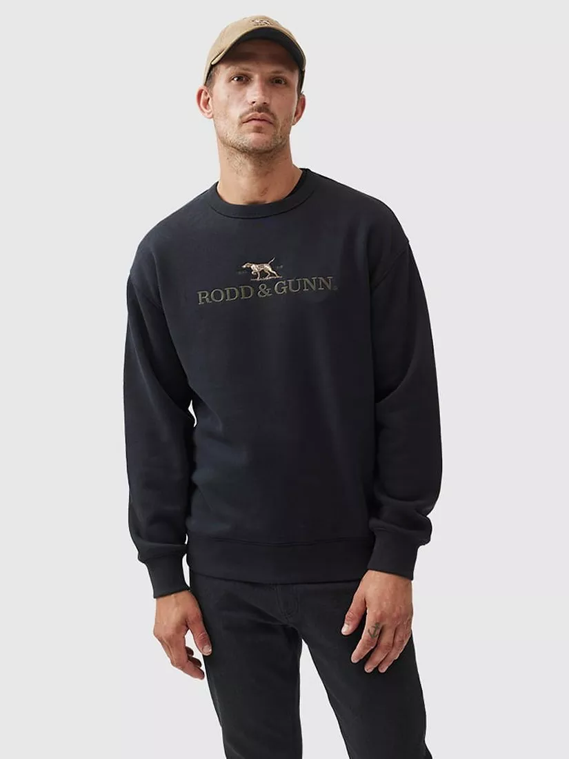 Rodd & Gunn Gunn Cotton Blend Logo Embroidered Sweater