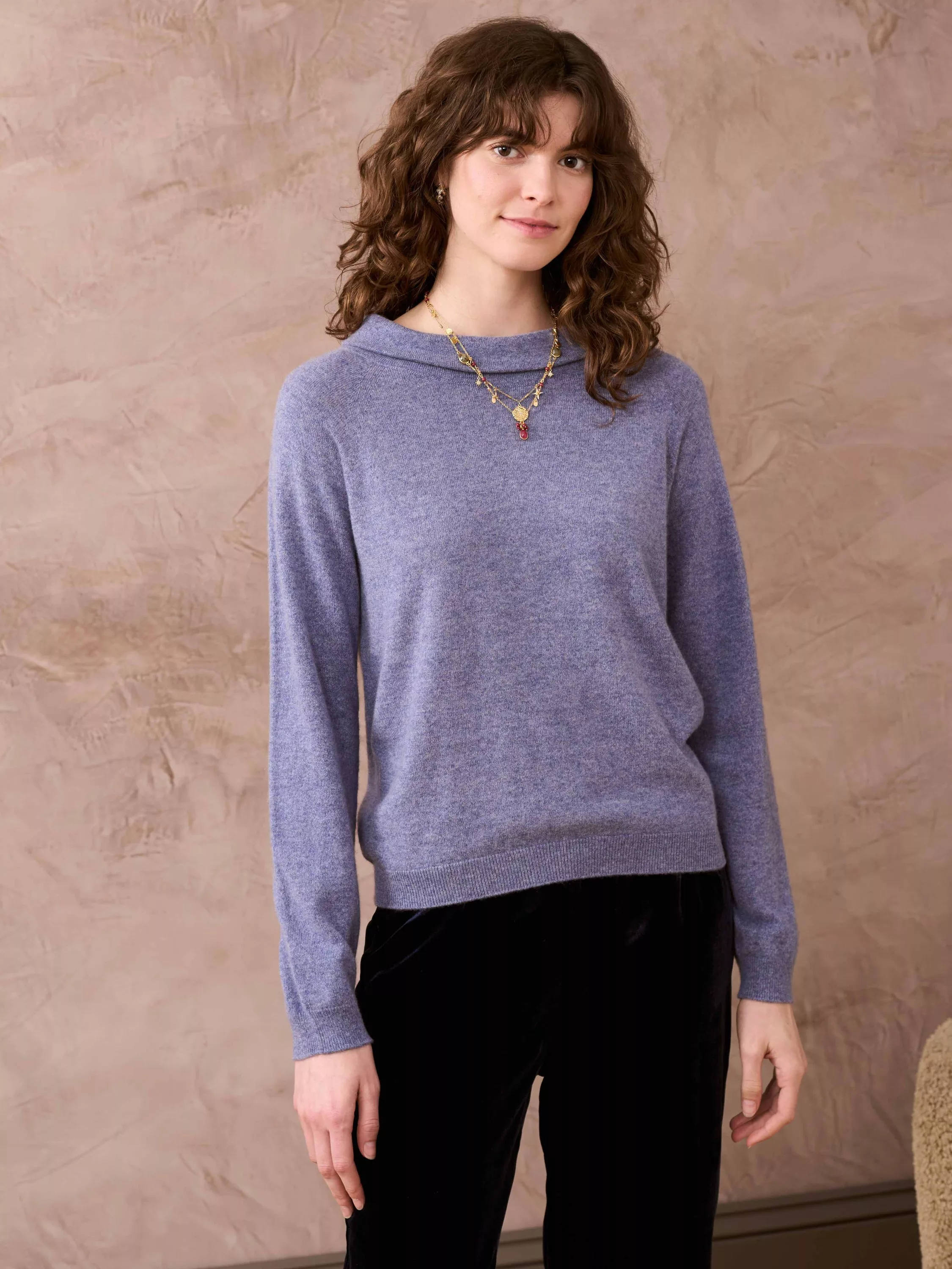Brora Hepburn Cashmere Jumper, Iris