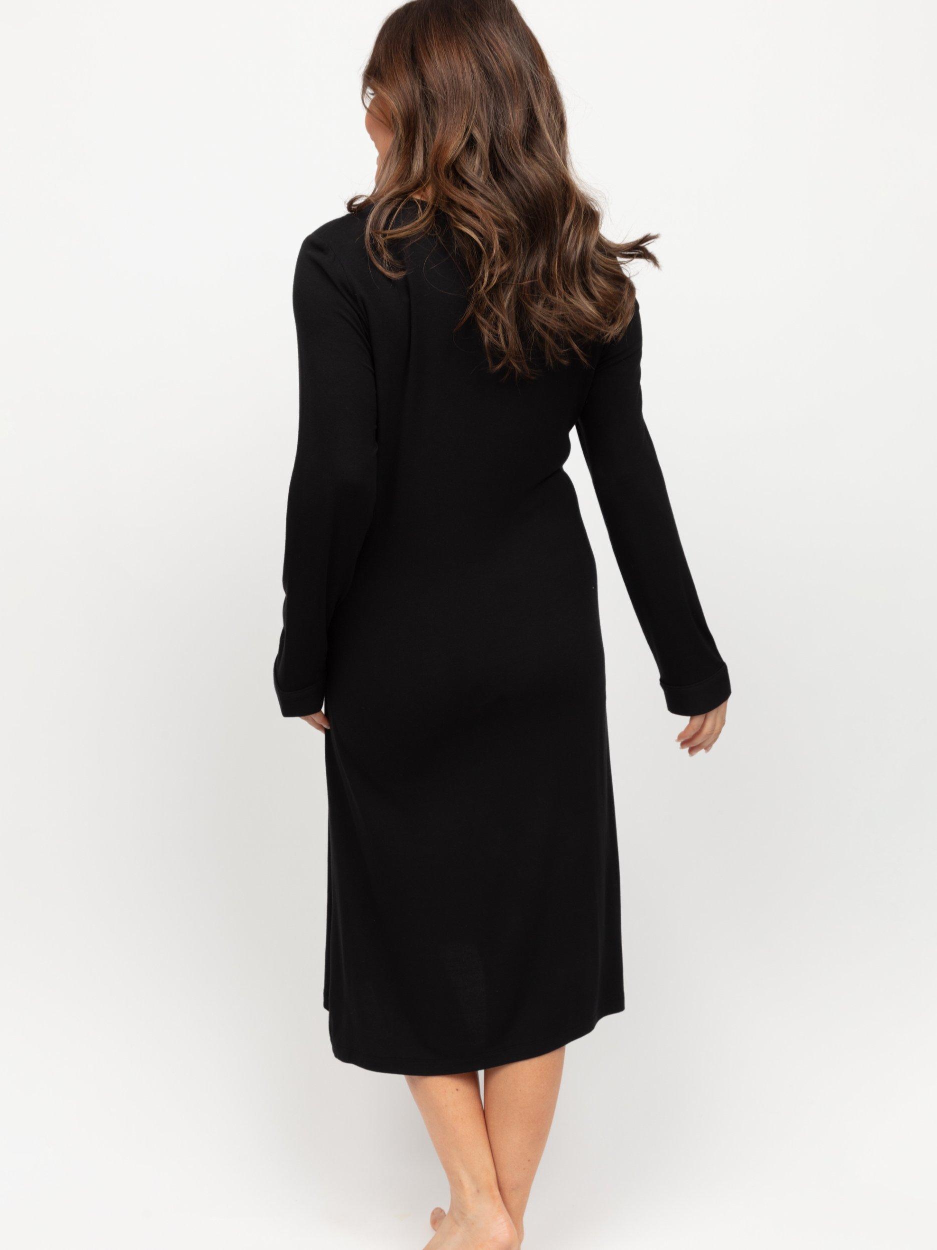 Nora Rose By Cyberjammies Carolynn Jersey Lace Long Sleeve Nightdress