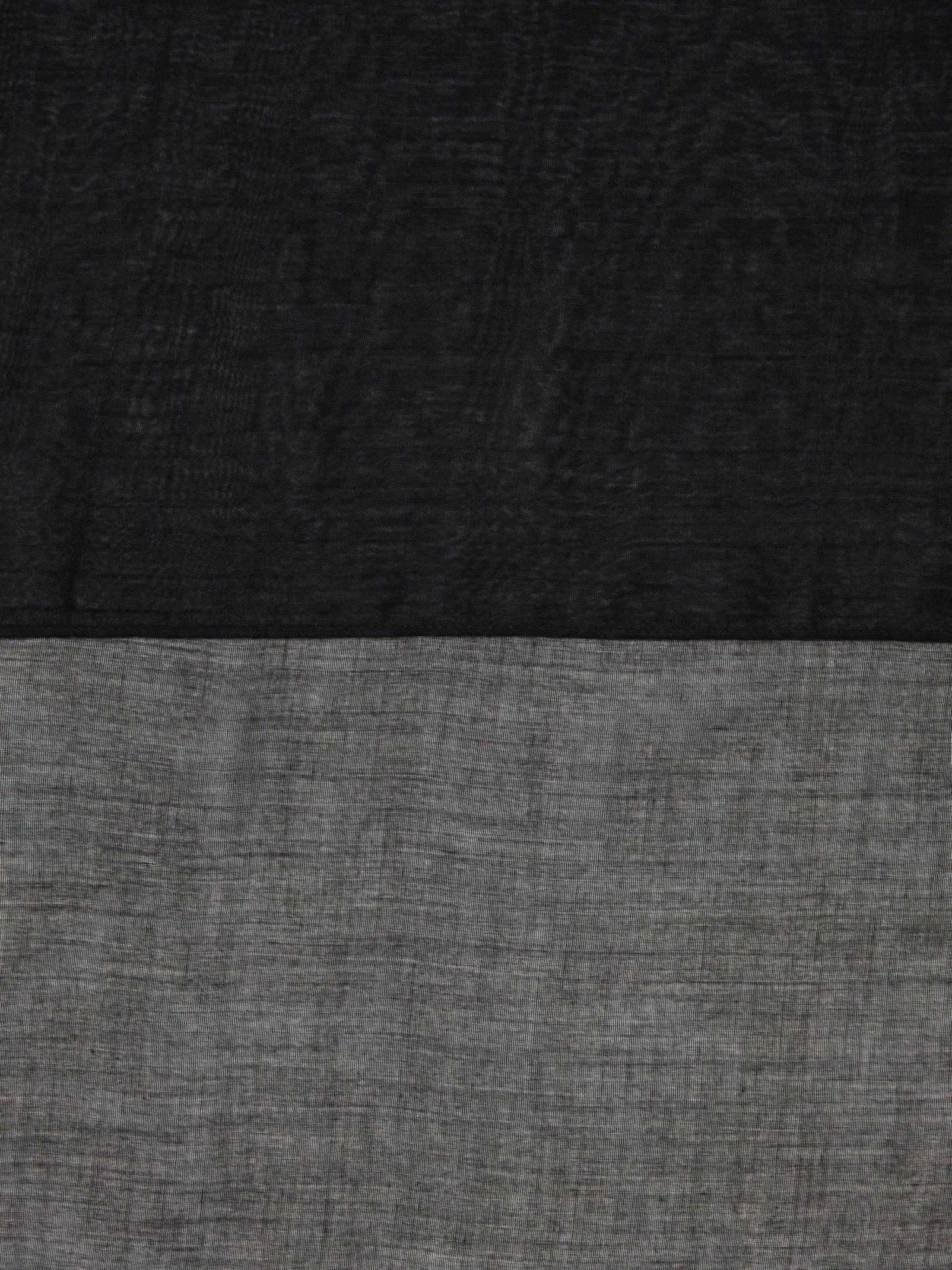 SISLEY Colour Block Silk Blend Scarf, Black