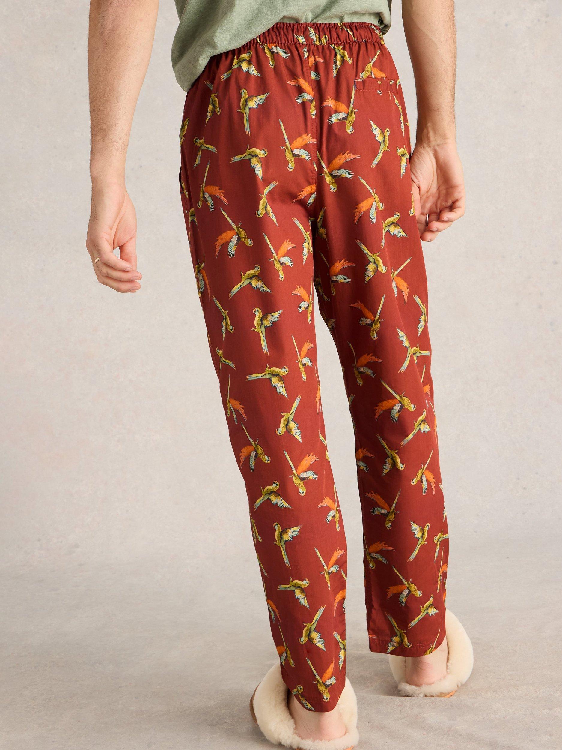 White Stuff Parrot Pyjamas Bottoms, Red