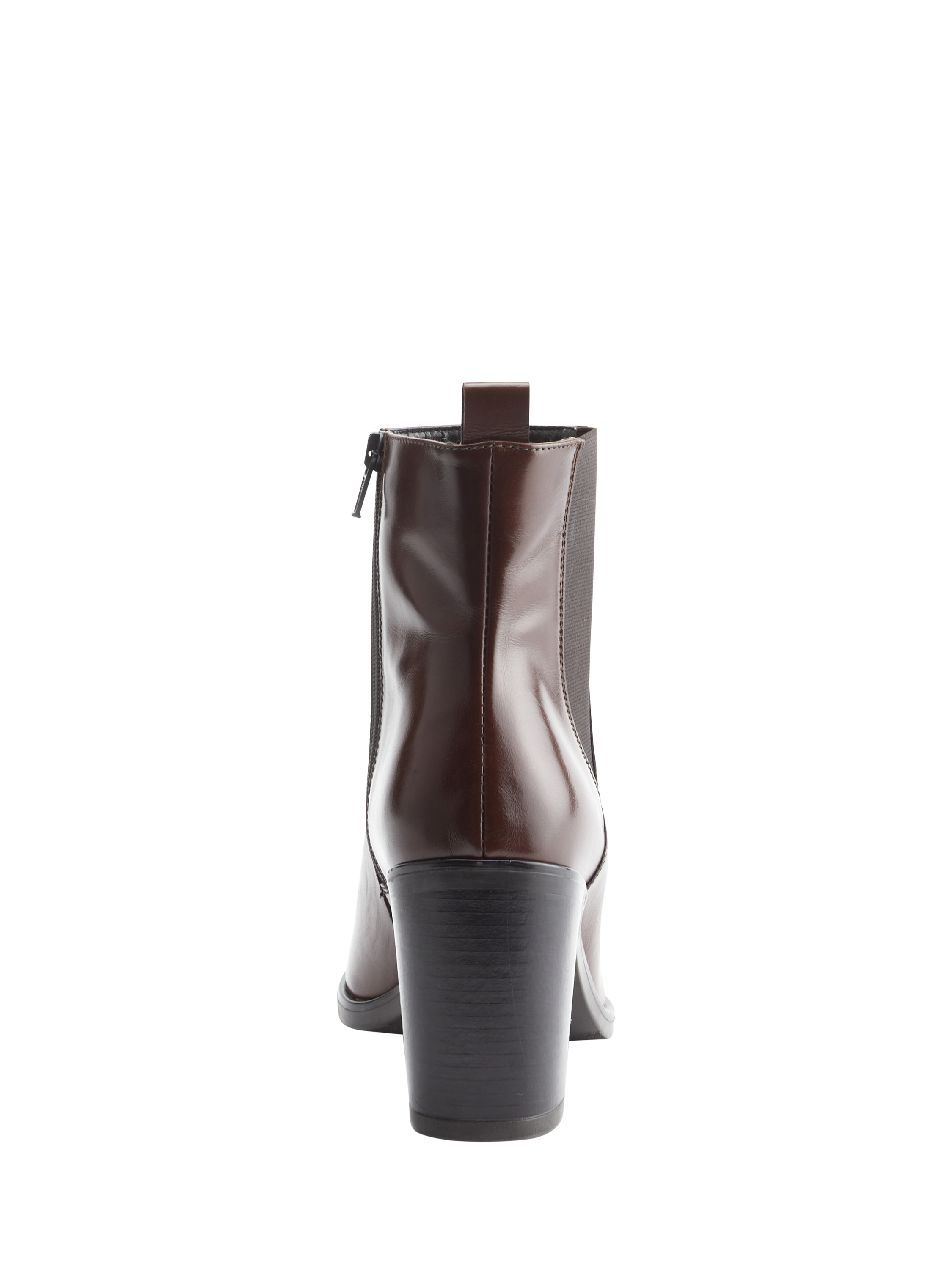 Jones Bootmaker Kalamata Leather Heeled Chelsea Boots, Brown