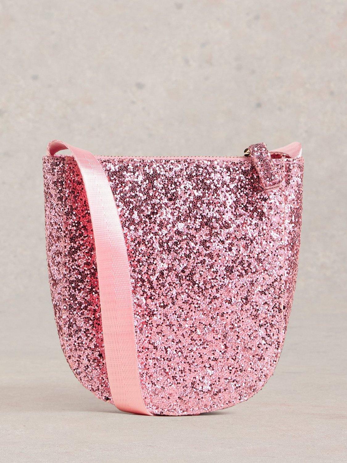 White Stuff Kids' Glitter Bag, Pink