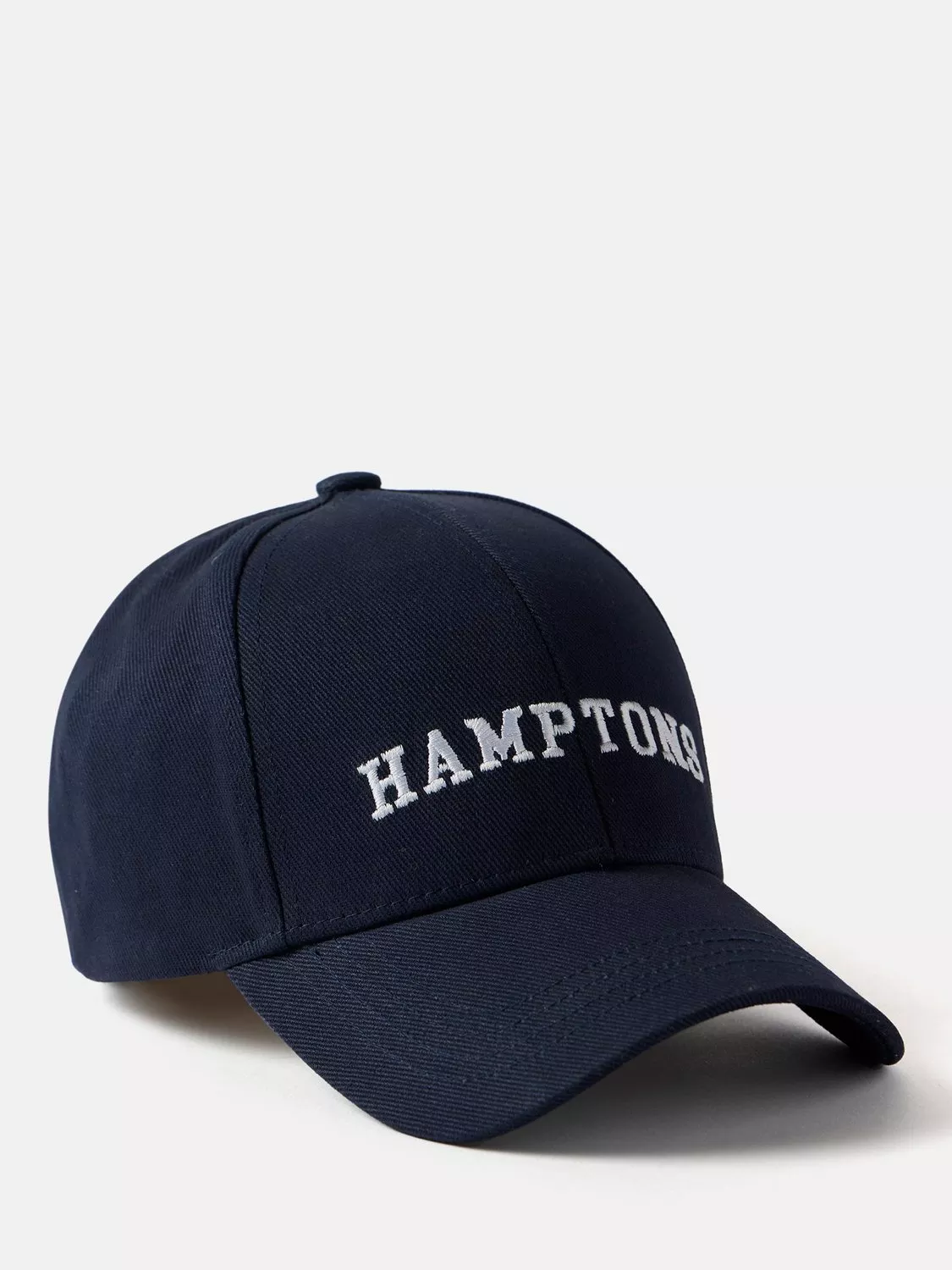 Mint Velvet Hamptons Slogan Baseball Cap, Blue Navy