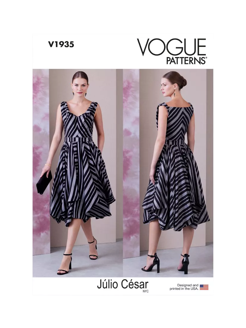 Vogue Misses' Bias Cut Bodice Dress Sewing Pattern, V1935