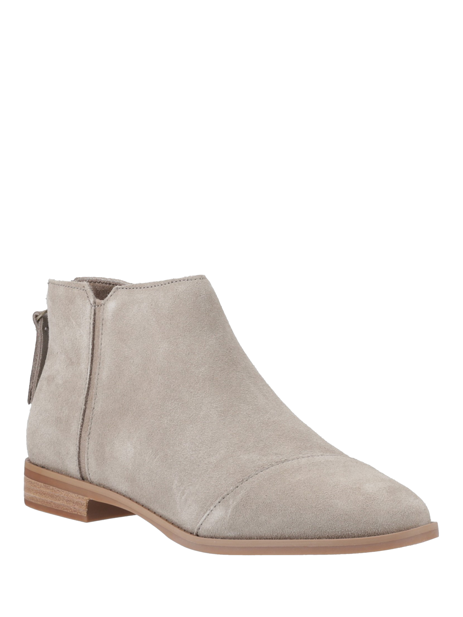 TOMS Rylie Suede Zip Ankle Boots, Natural