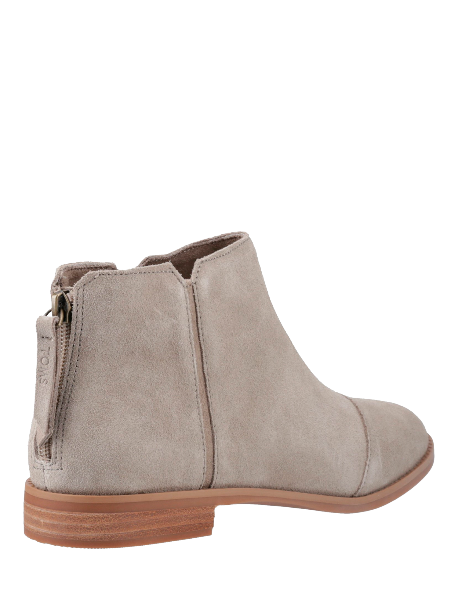 TOMS Rylie Suede Zip Ankle Boots, Natural