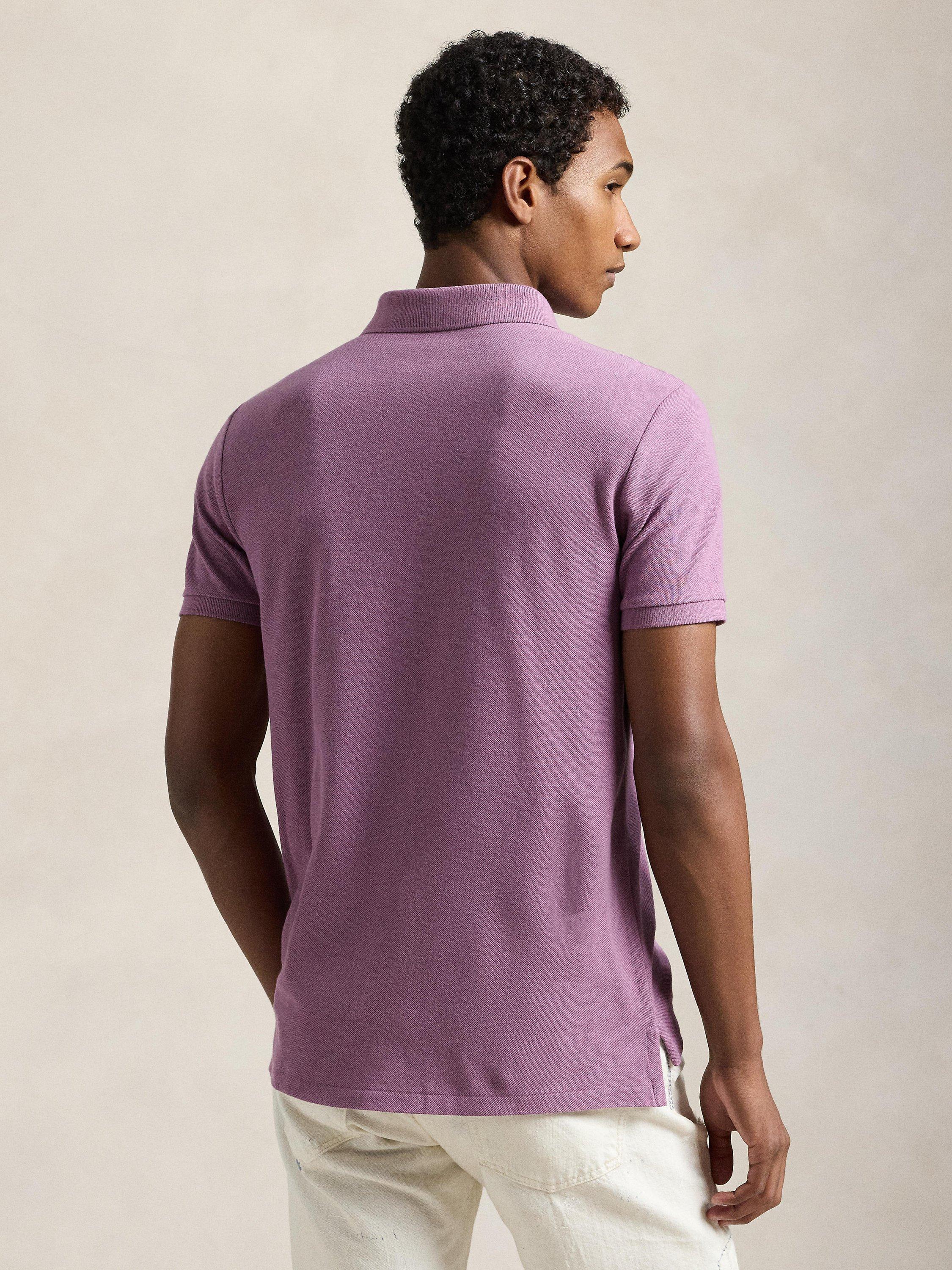 Ralph Lauren Short Sleeve Cotton Mesh Polo Shirt, Tea Rose