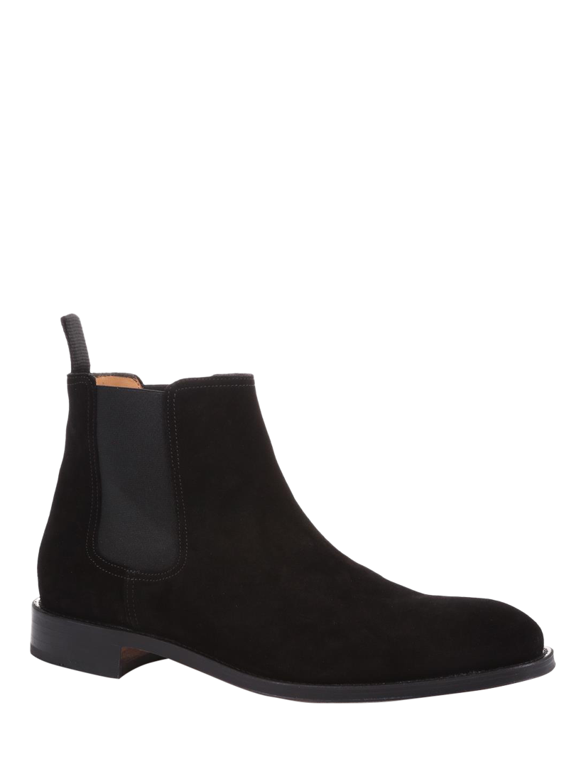 Jones Bootmaker Cheltenham Suede Chelsea Boots, Black