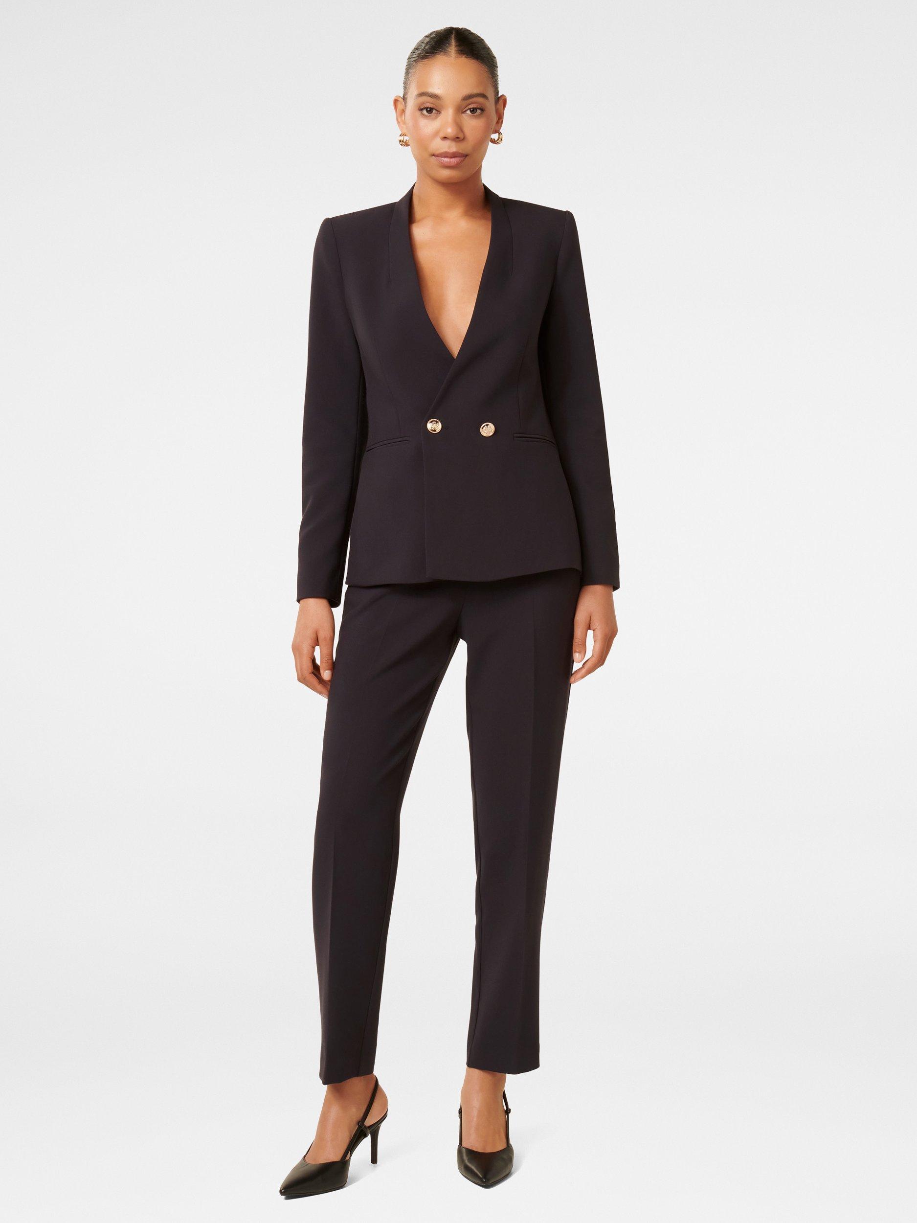 Forever New Taylor Double Breasted Blazer, True Navy Suit