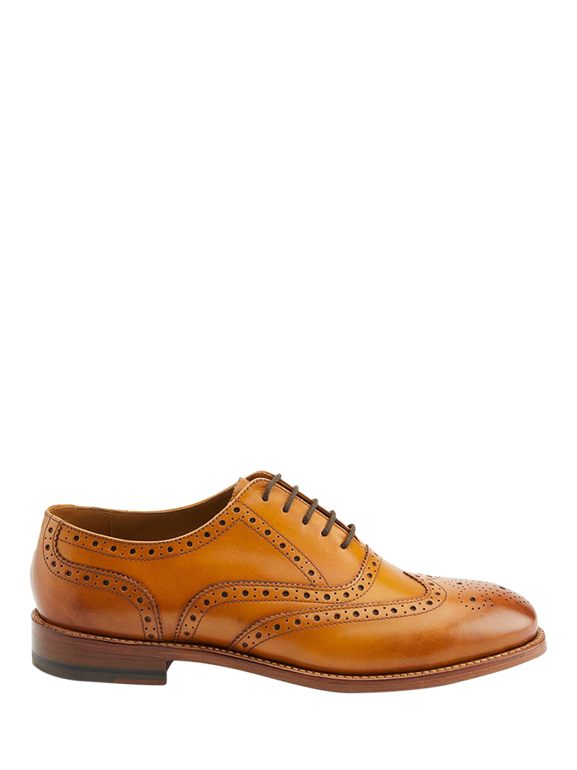 Jones Bootmaker Braxton Leather Brogues, Tan
