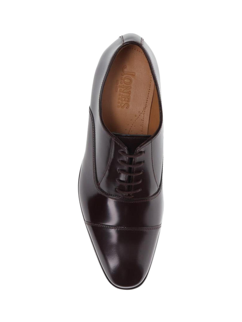 Jones Bootmaker Marvin Leather Oxford Shoes, Dark Brown