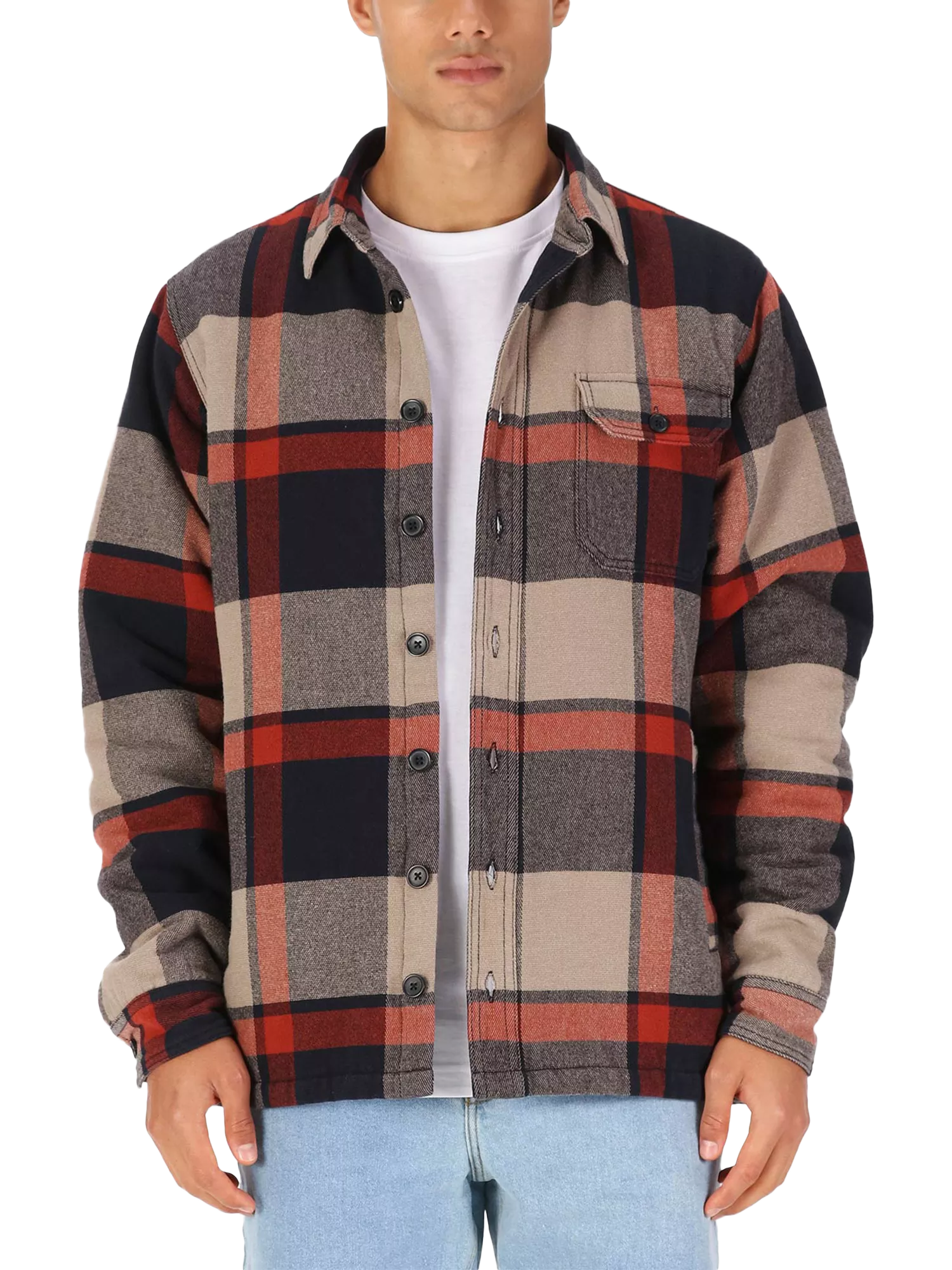 LUKE 1977 Bala 4000 Check Shacket, Red/Multi