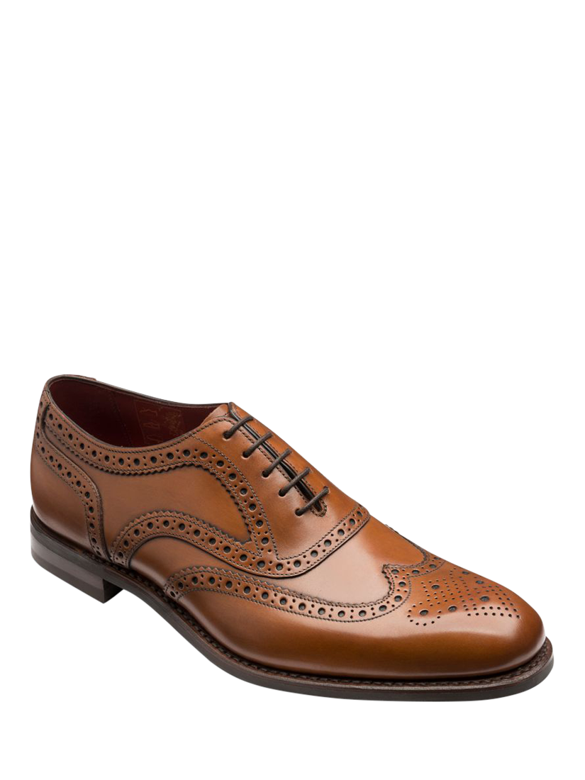 Loake Kerridge Leather Oxford Brogue Shoes, Brown