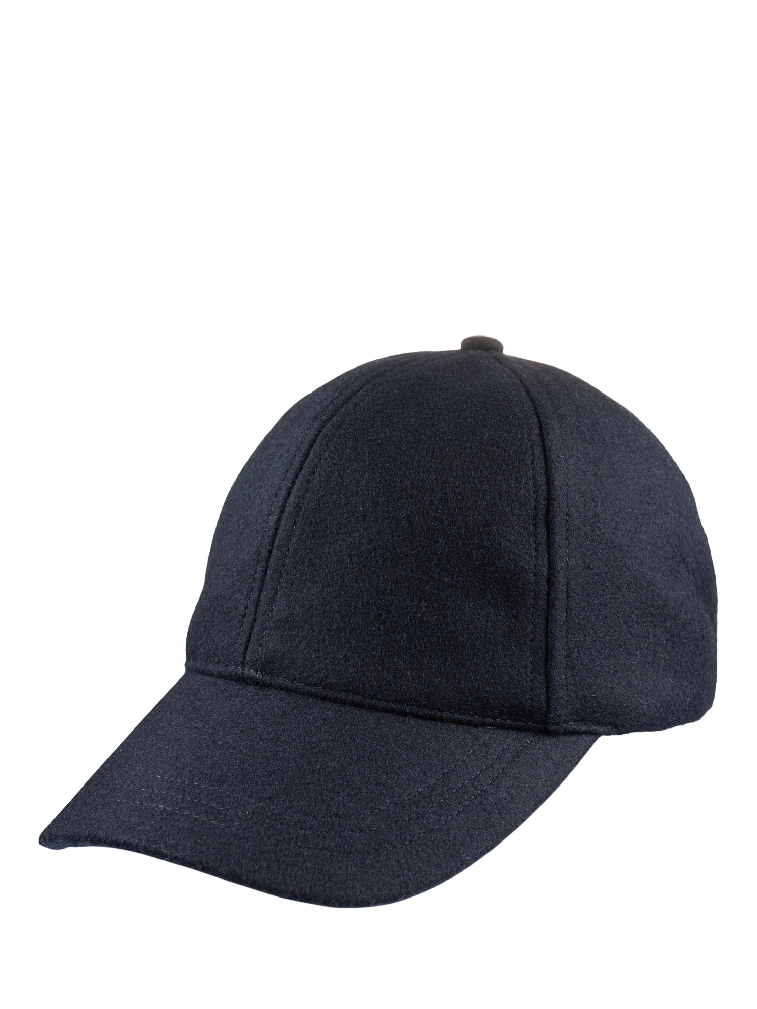 Christys' Melton Wool Baseball Cap, Navy, One Size