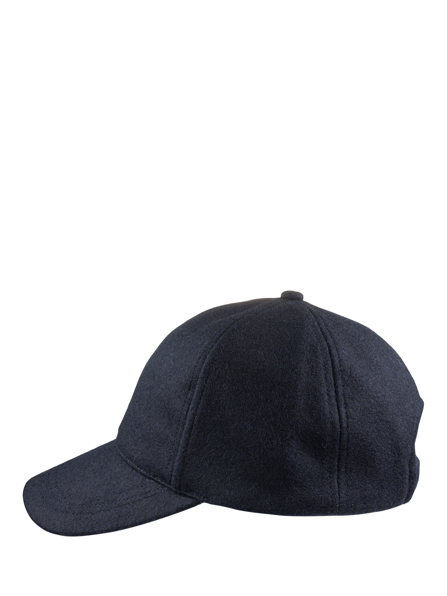 Christys' Melton Wool Baseball Cap, Navy, One Size