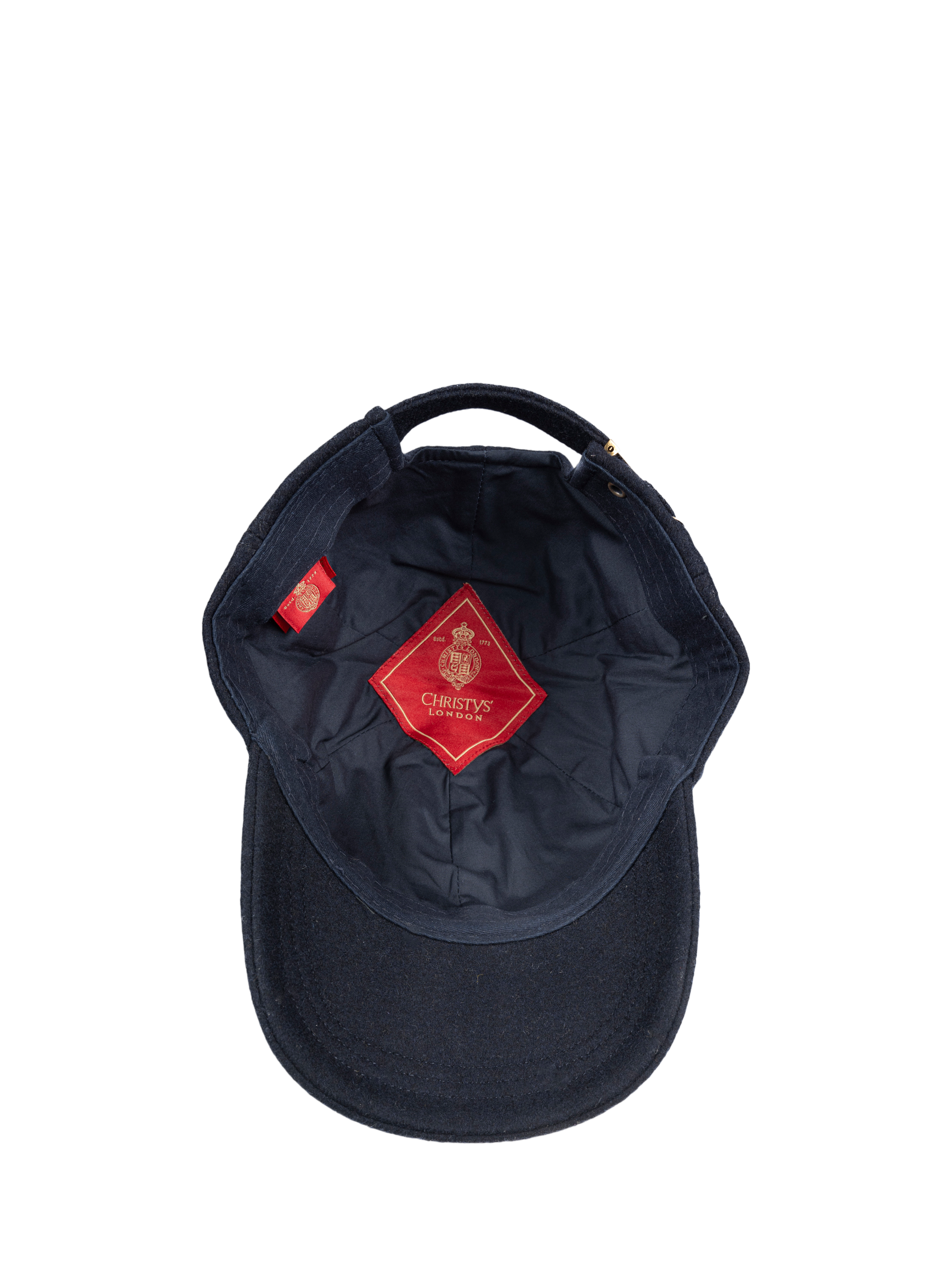 Christys' Melton Wool Baseball Cap, Navy, One Size