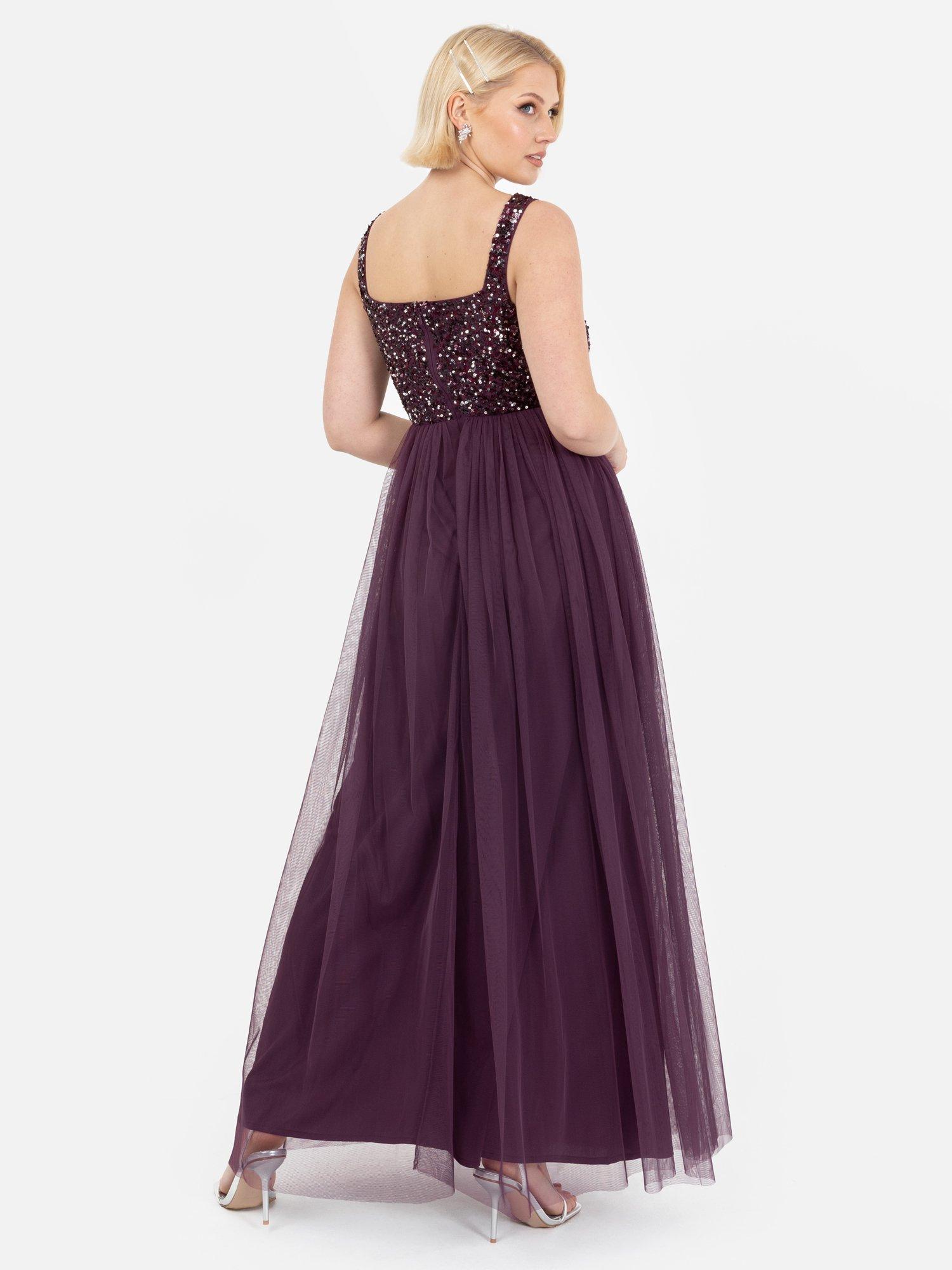 Maya Deluxe Strappy Sequin Maxi Dress