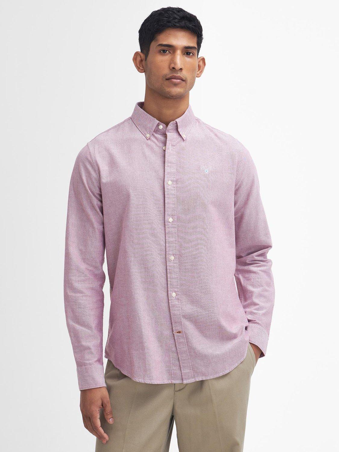 Barbour Cotton Tailored Fit Oxford Shirt Highland Red