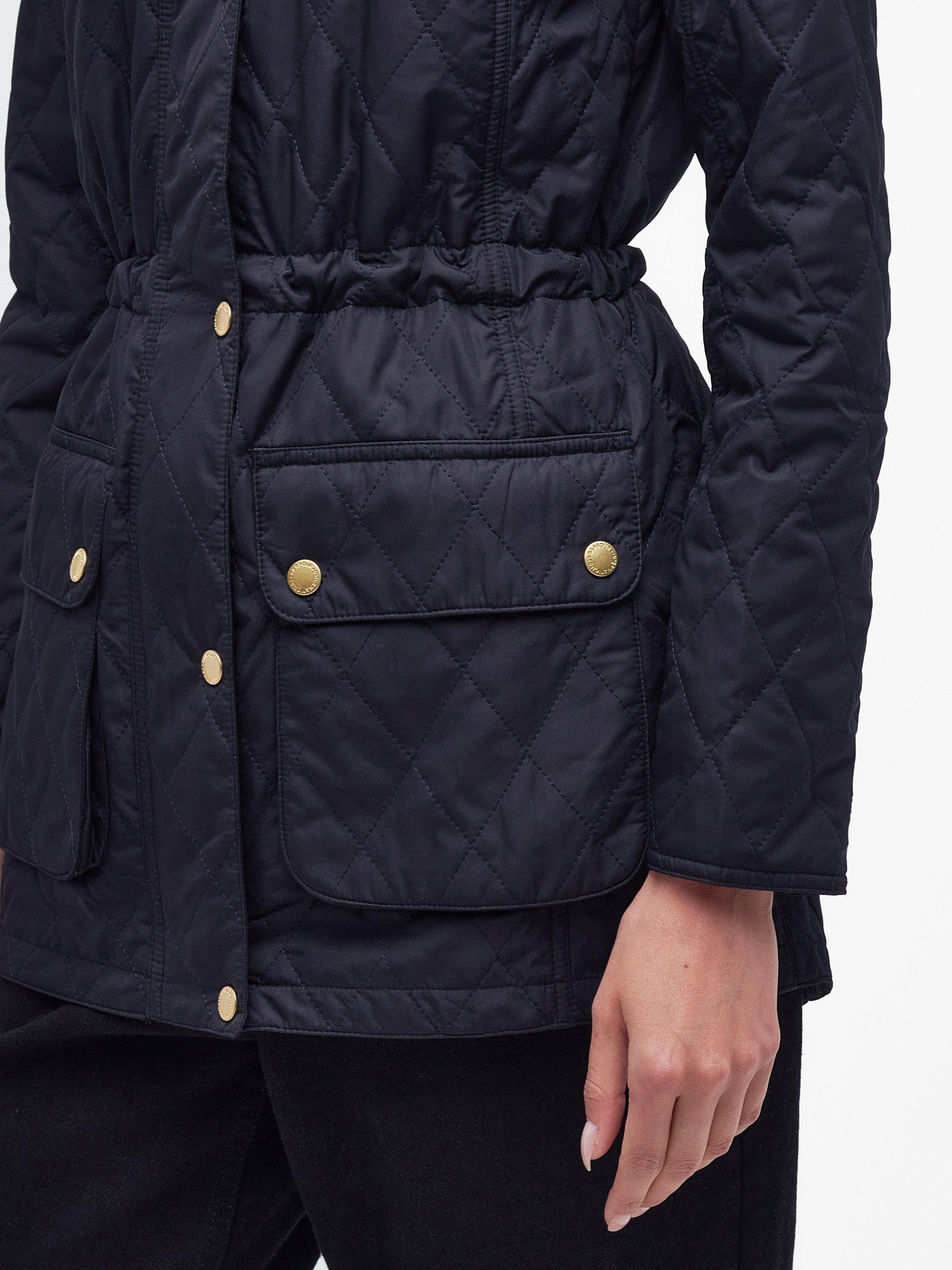 Barbour International Enduro Quilted Jacket Navy