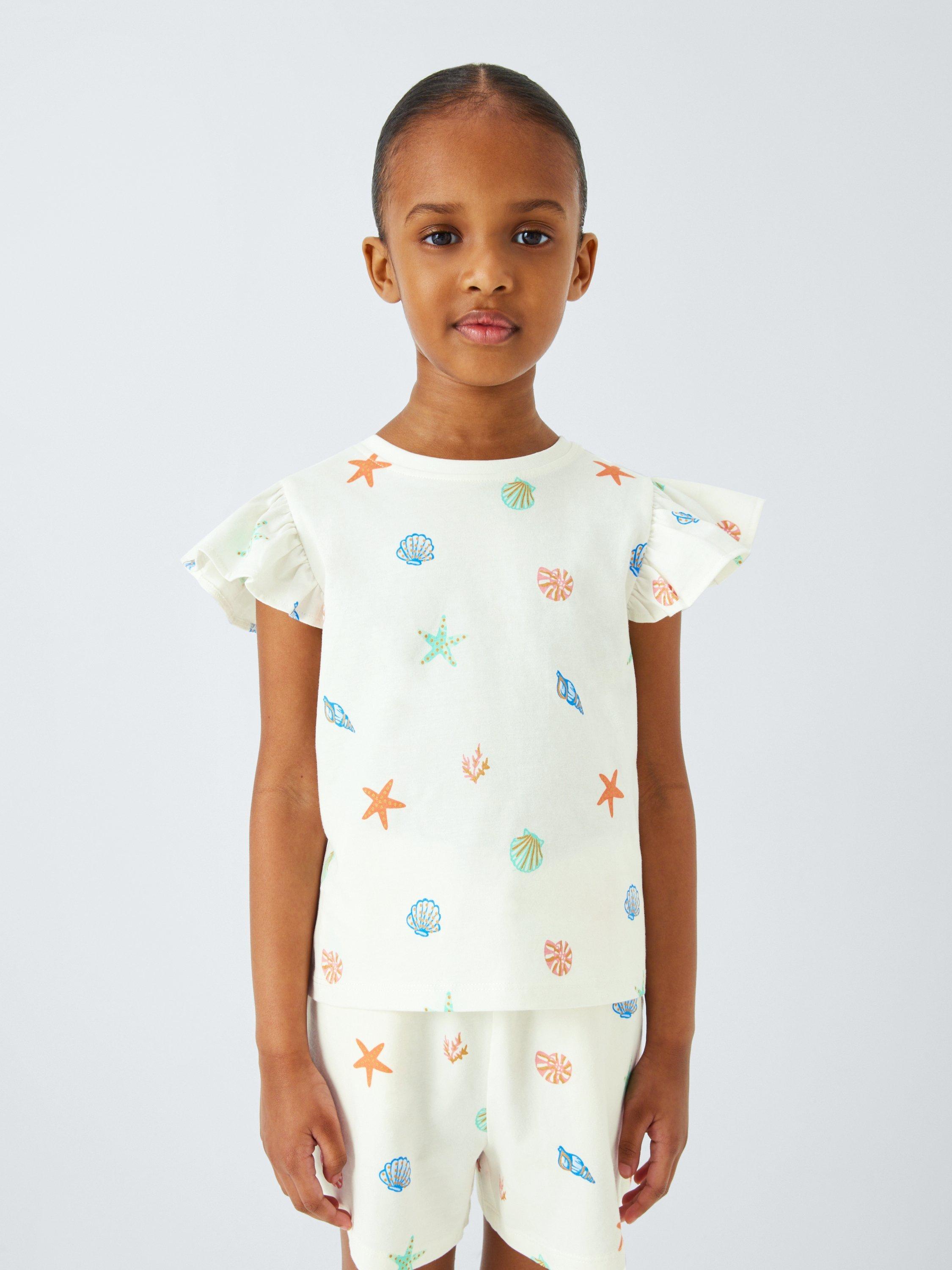 John Lewis Kids' Shell, Stripe and Plain T-Shirts, Pack of 3, Multi