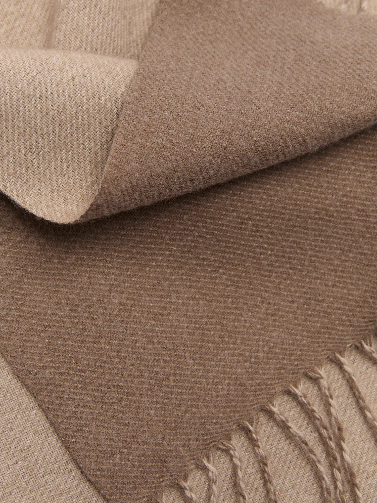 Mango Bicolour Scarf, Medium Brown