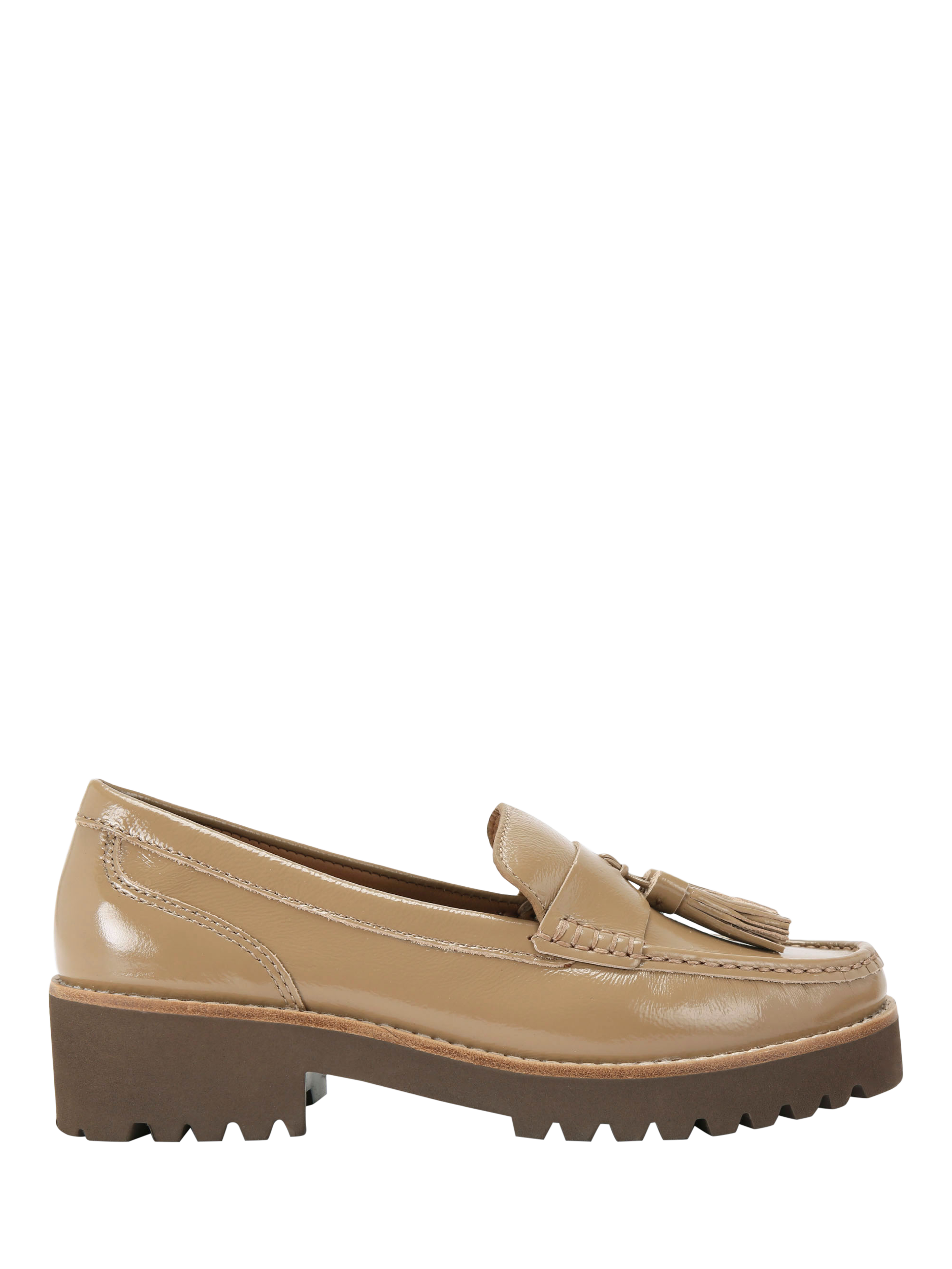 KG Kurt Geiger Minnie Patent Leather Loafers, Camel