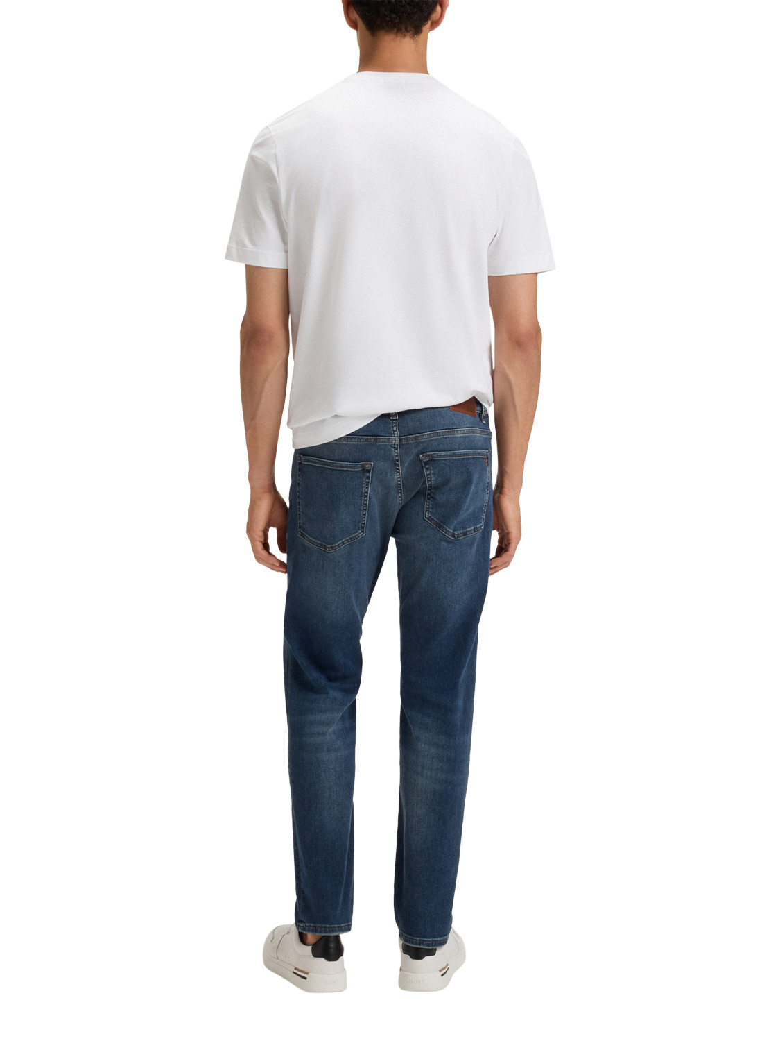 HUGO BOSS BOSS Regular Fit Mid Rise Jeans, Navy