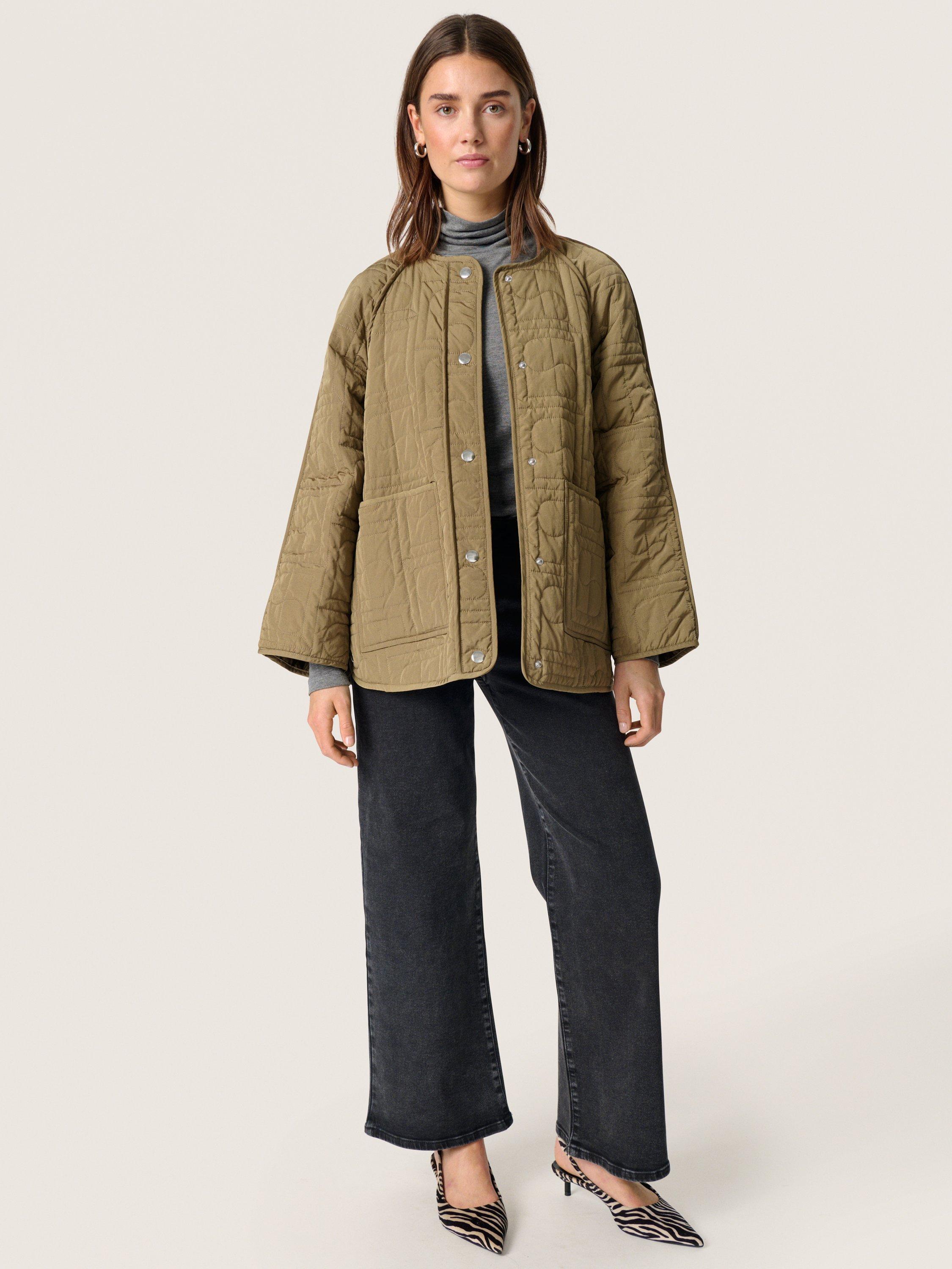 Soaked In Luxury Jackline Quilted Jacket, Covert Green