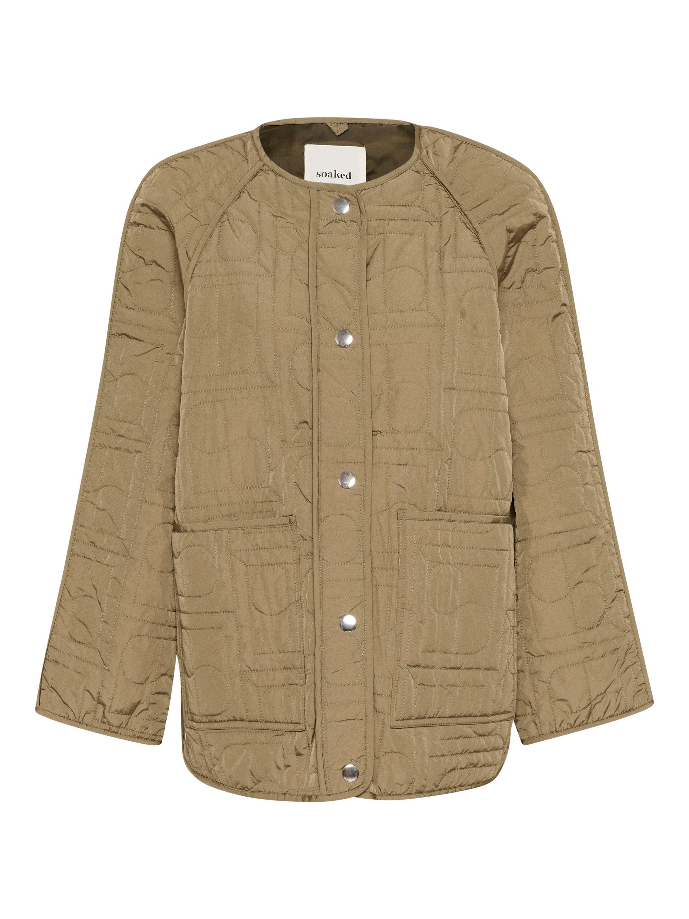 Soaked In Luxury Jackline Quilted Jacket, Covert Green