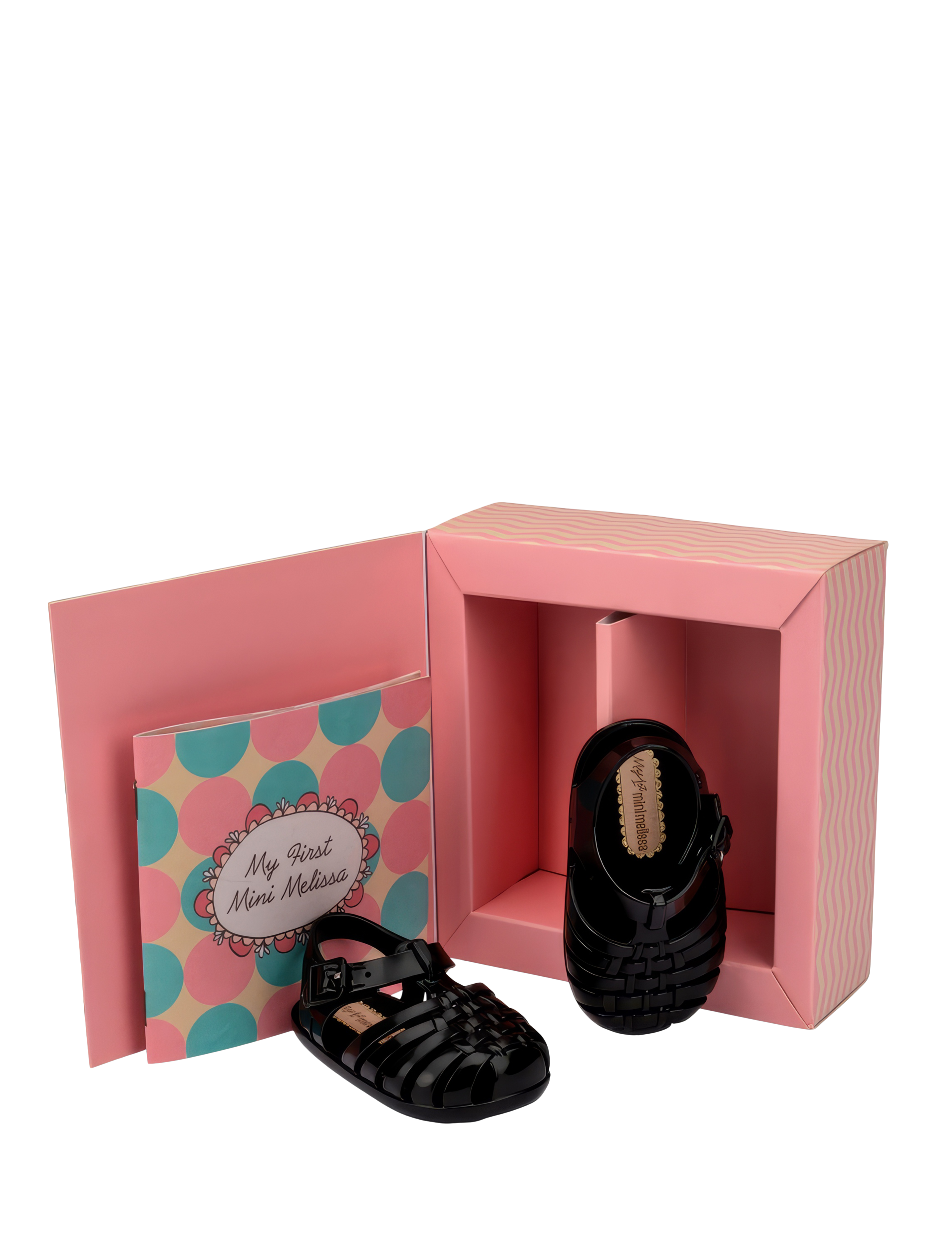 Mini Melissa Baby My First Mini Melissa Possession Jelly Sandals, Black ...
