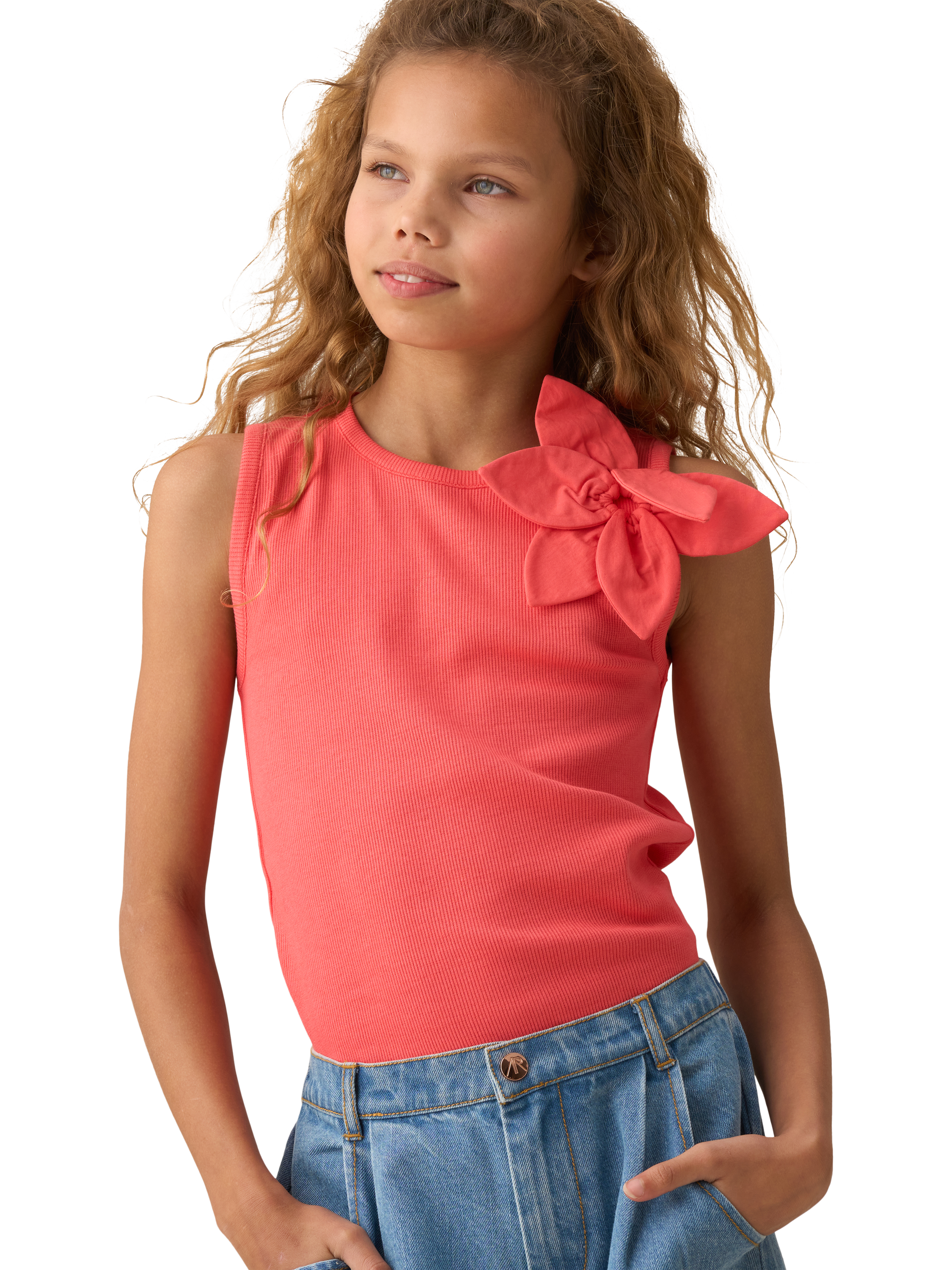Angel Rocket Kids Corsage Cami Coral