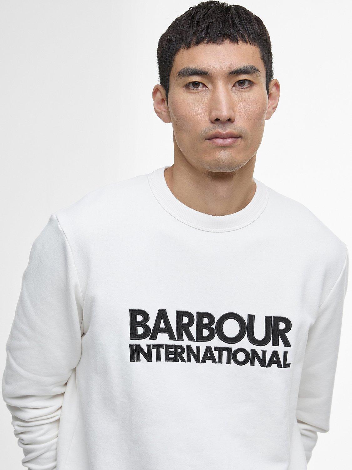 Barbour International Jason Logo Sweatshirt, Whisper White