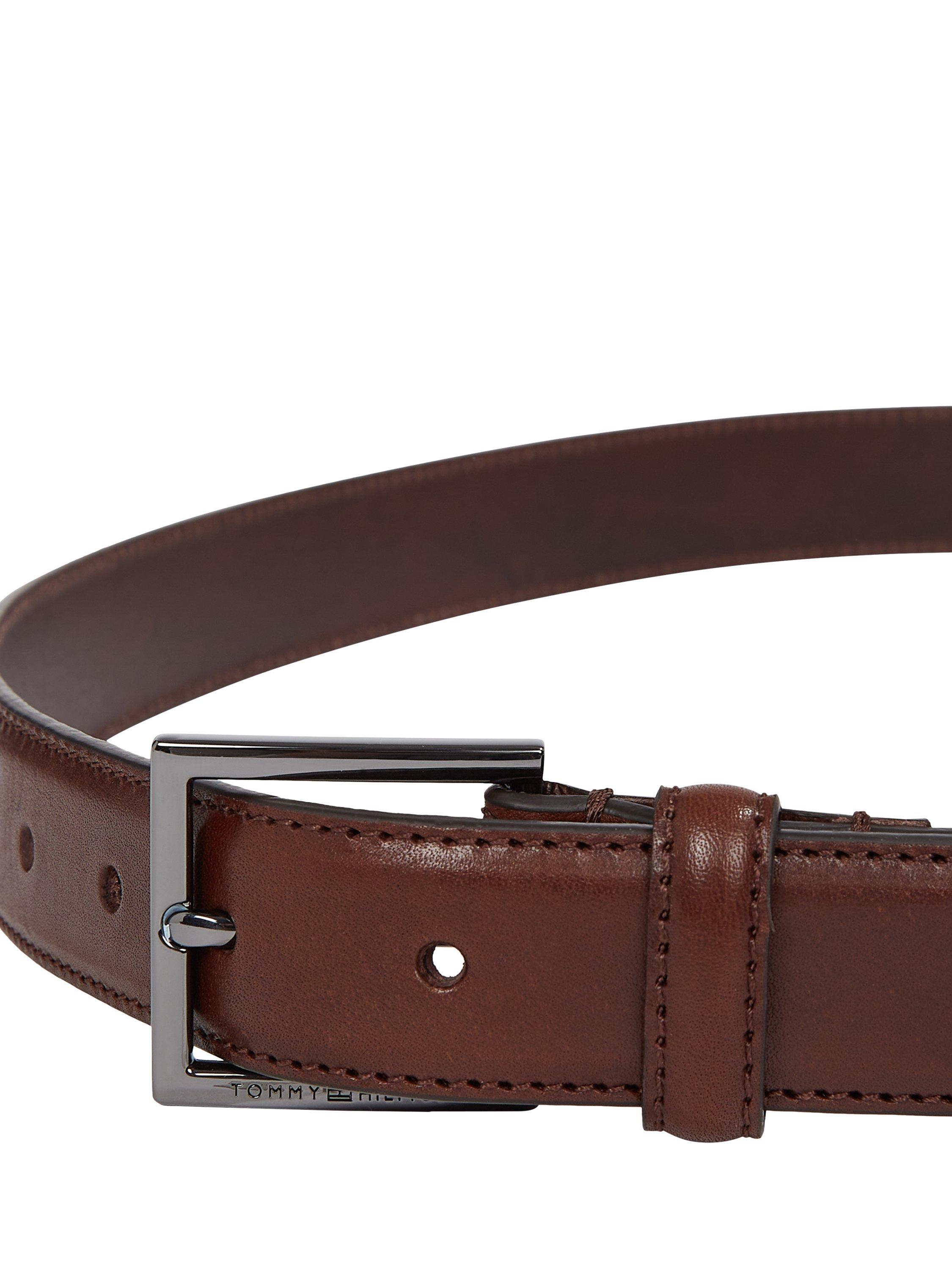 Tommy Hilfiger Hudson Leather Belt, Coffee Bean