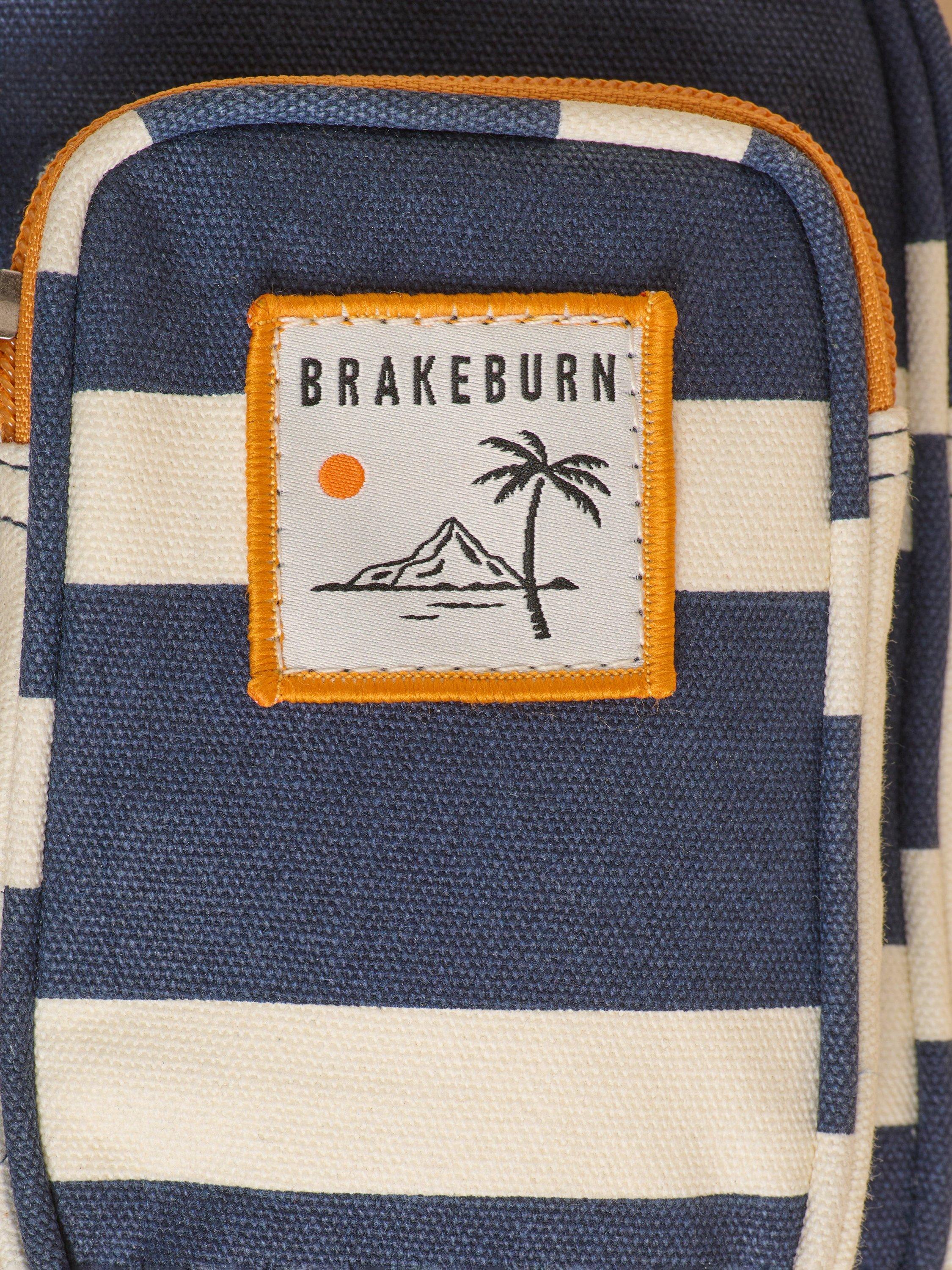 Brakeburn Harbour Stripe Small Crossbody Bag, Navy