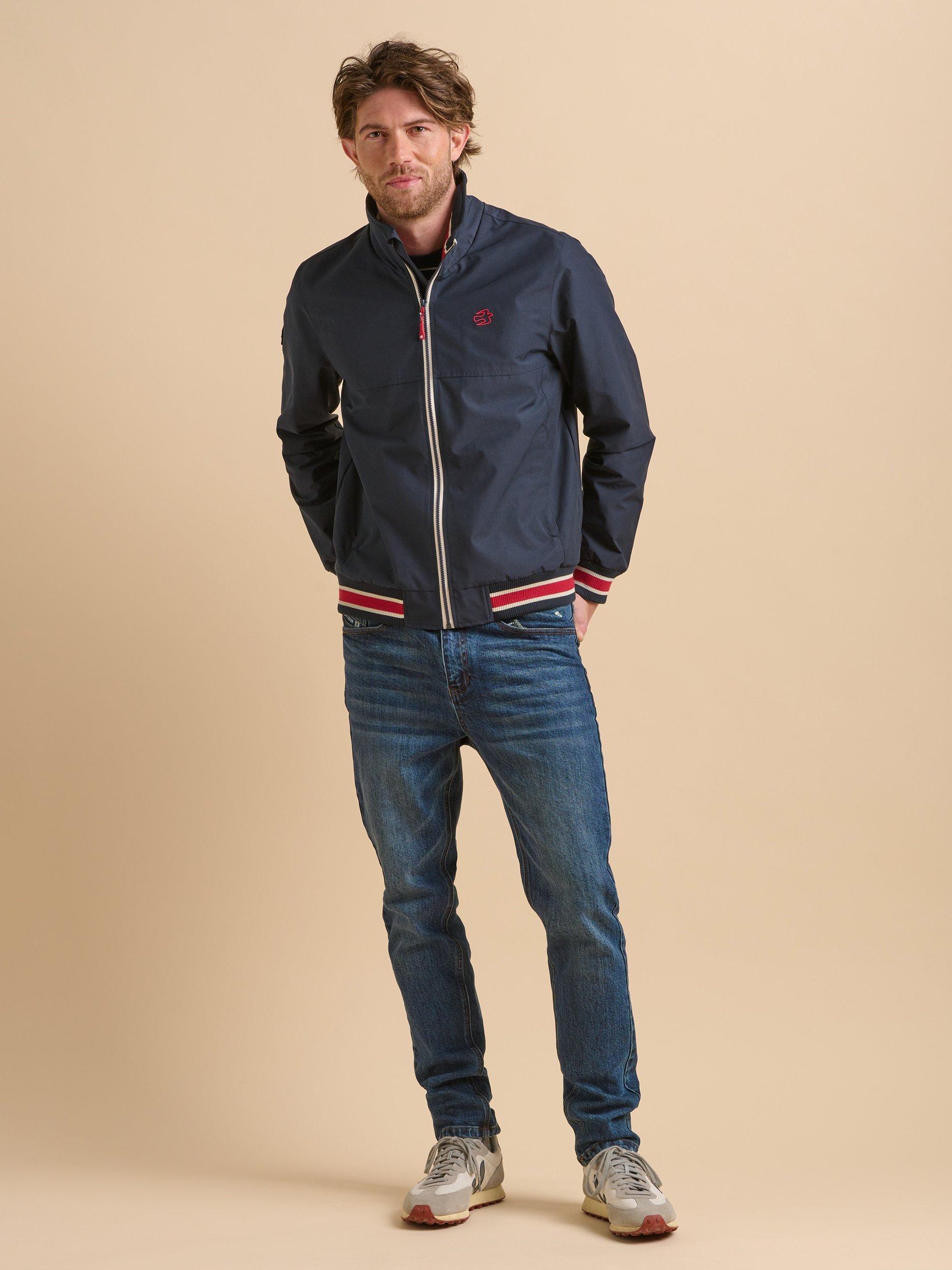 Brakeburn Classic Bomber Jacket, Navy