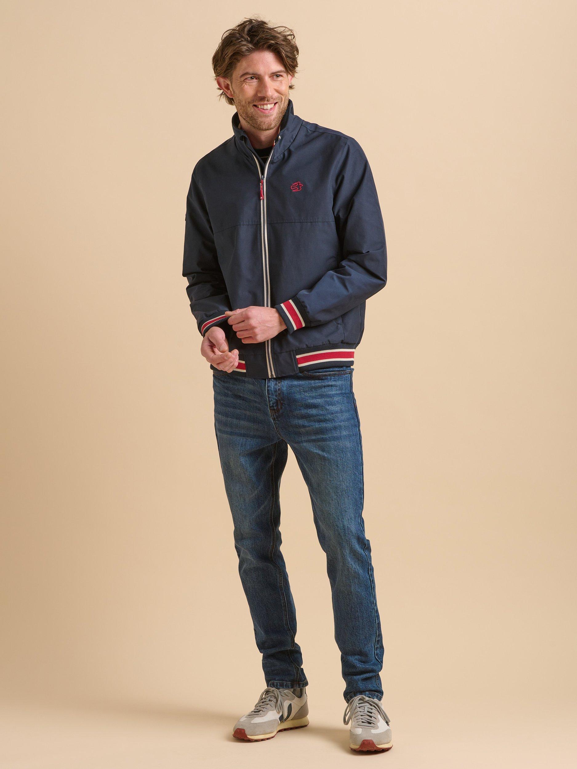 Brakeburn Classic Bomber Jacket, Navy