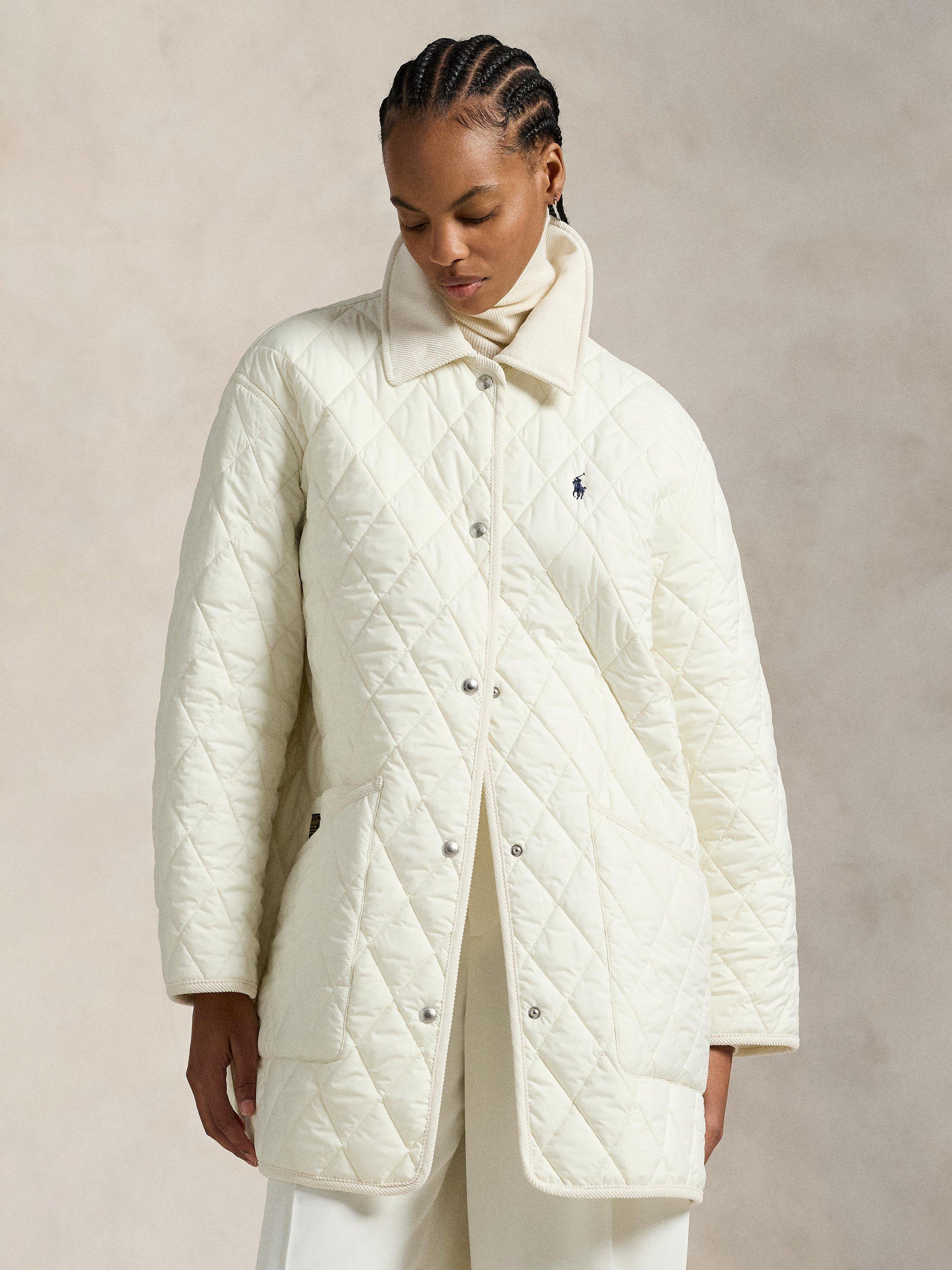 Polo Ralph Lauren Corduroy Collar Barn Jacket, Cream