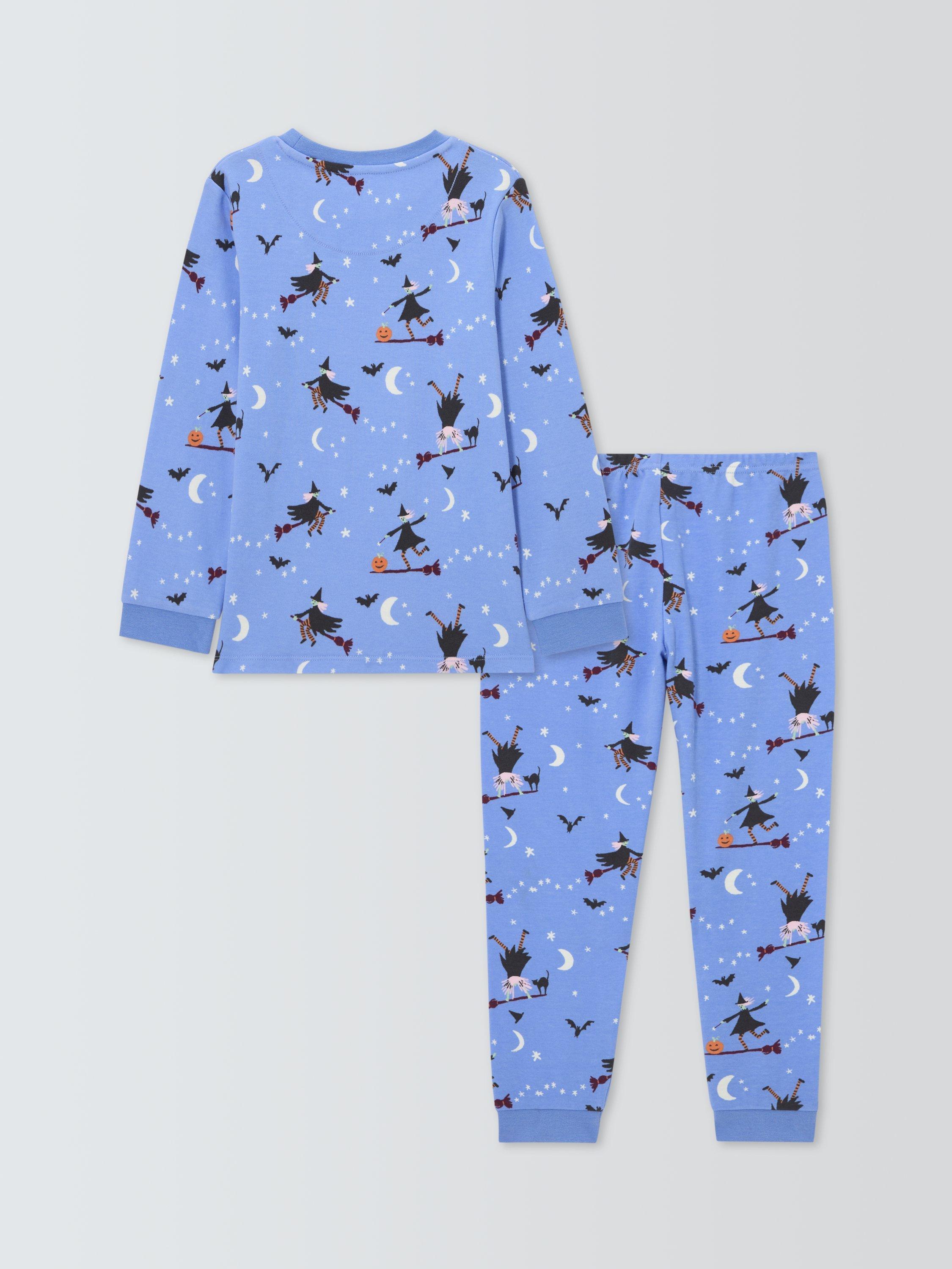 John Lewis Kids' Flying Witches Pyjamas, Purple