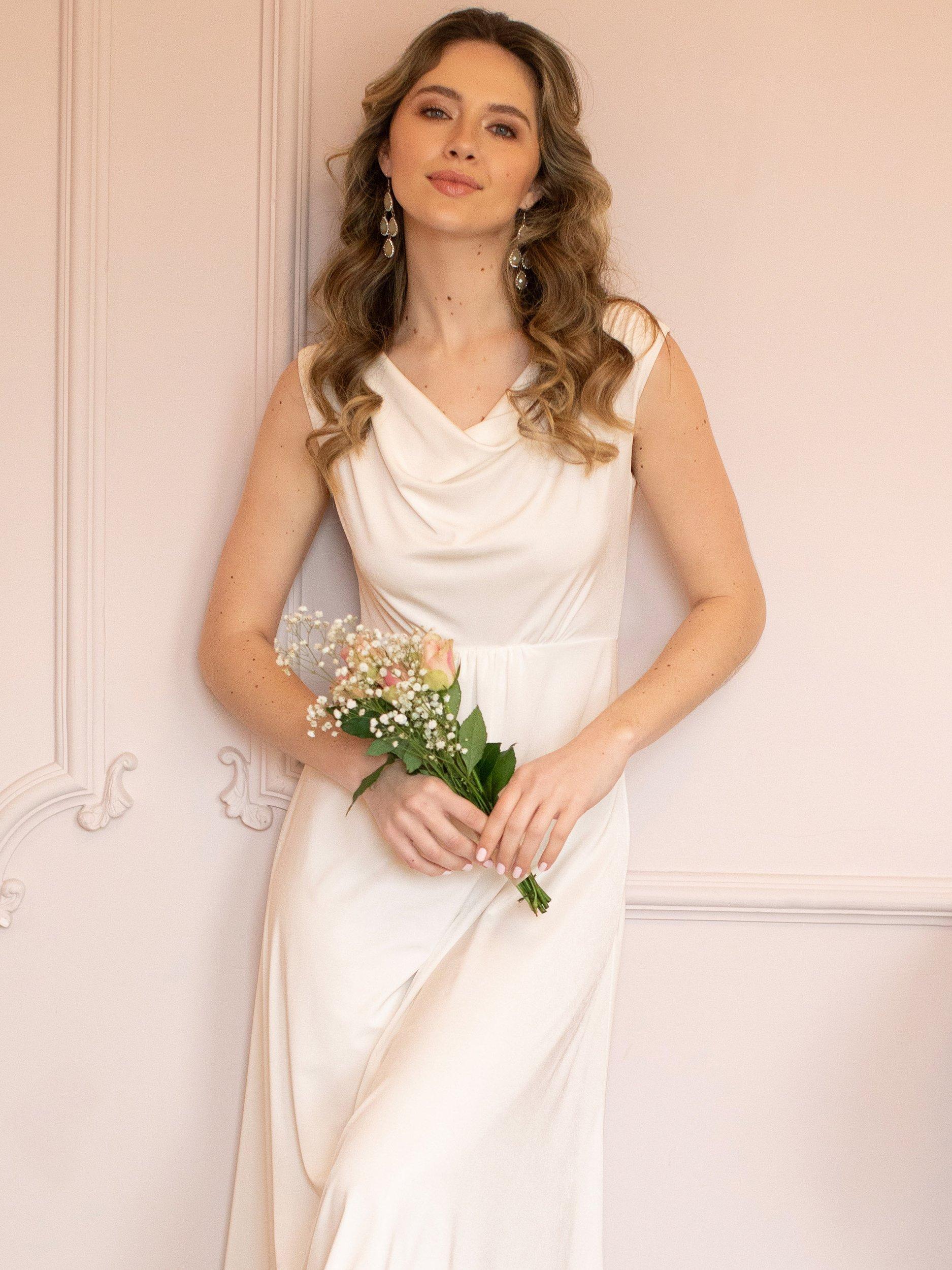 Alie Street Darcie Midi Wedding Dress, Ivory