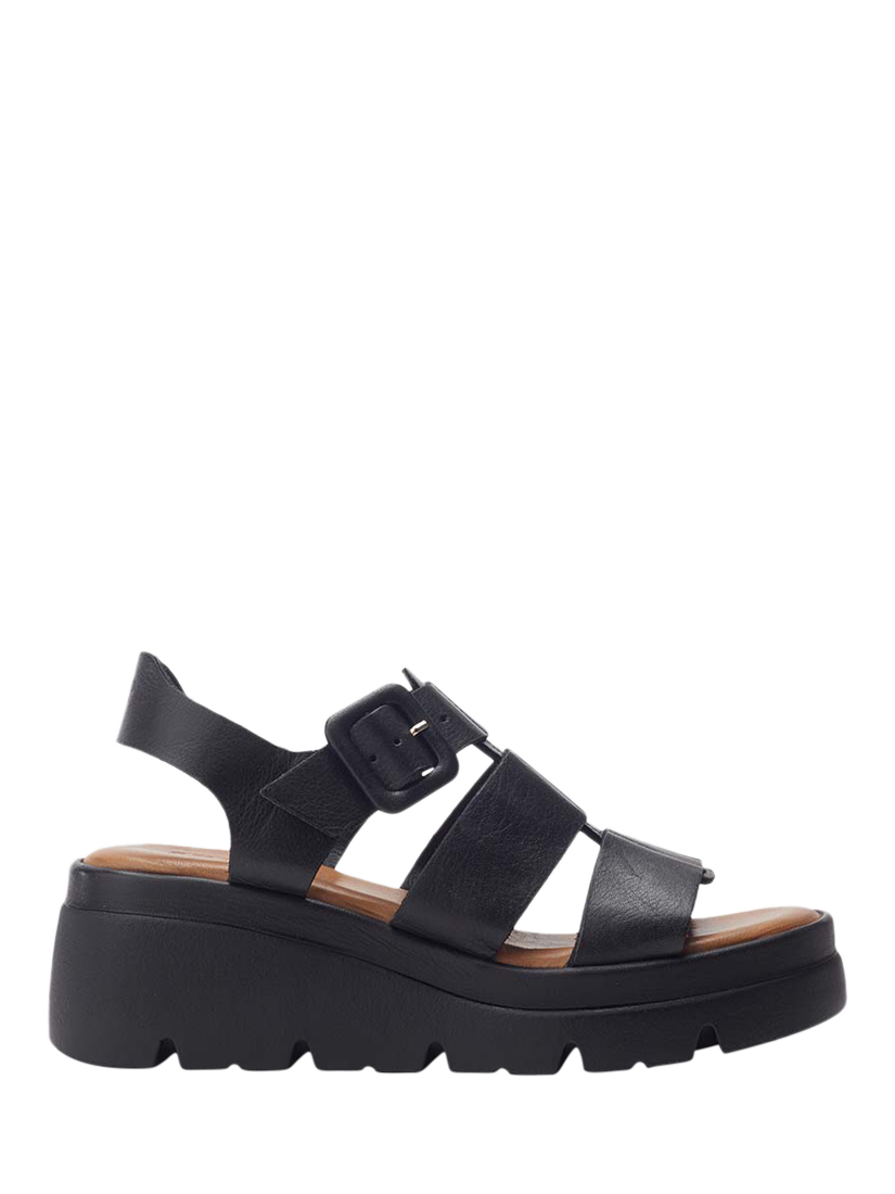 Moda in Pelle Shoon States Leather Gladiator Sandals, Black
