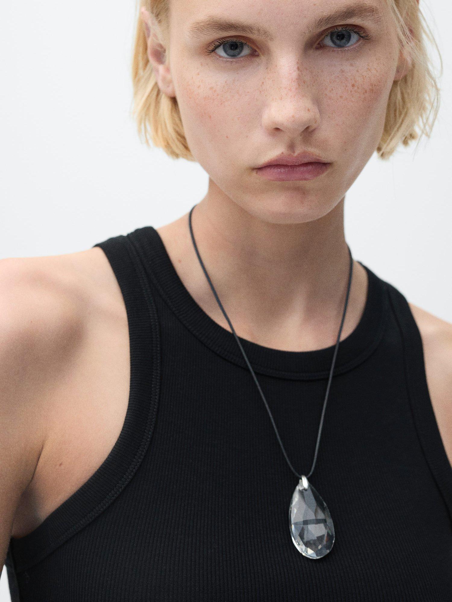 Mango Boni Cotton Blend Sleeveless Tank Top