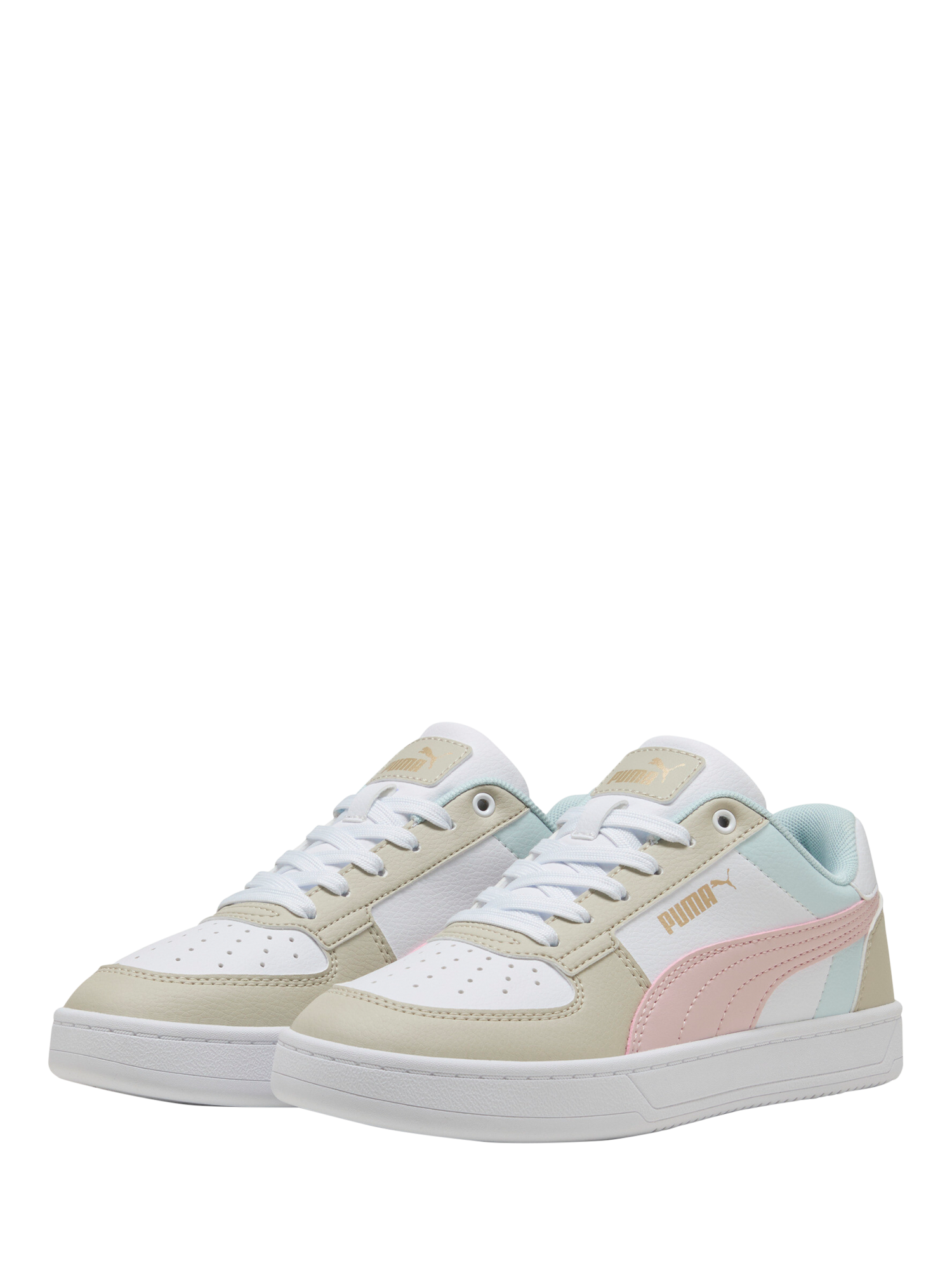 PUMA Kids' Caven 2.0 Colour Block Trainers, Desert/Mauve
