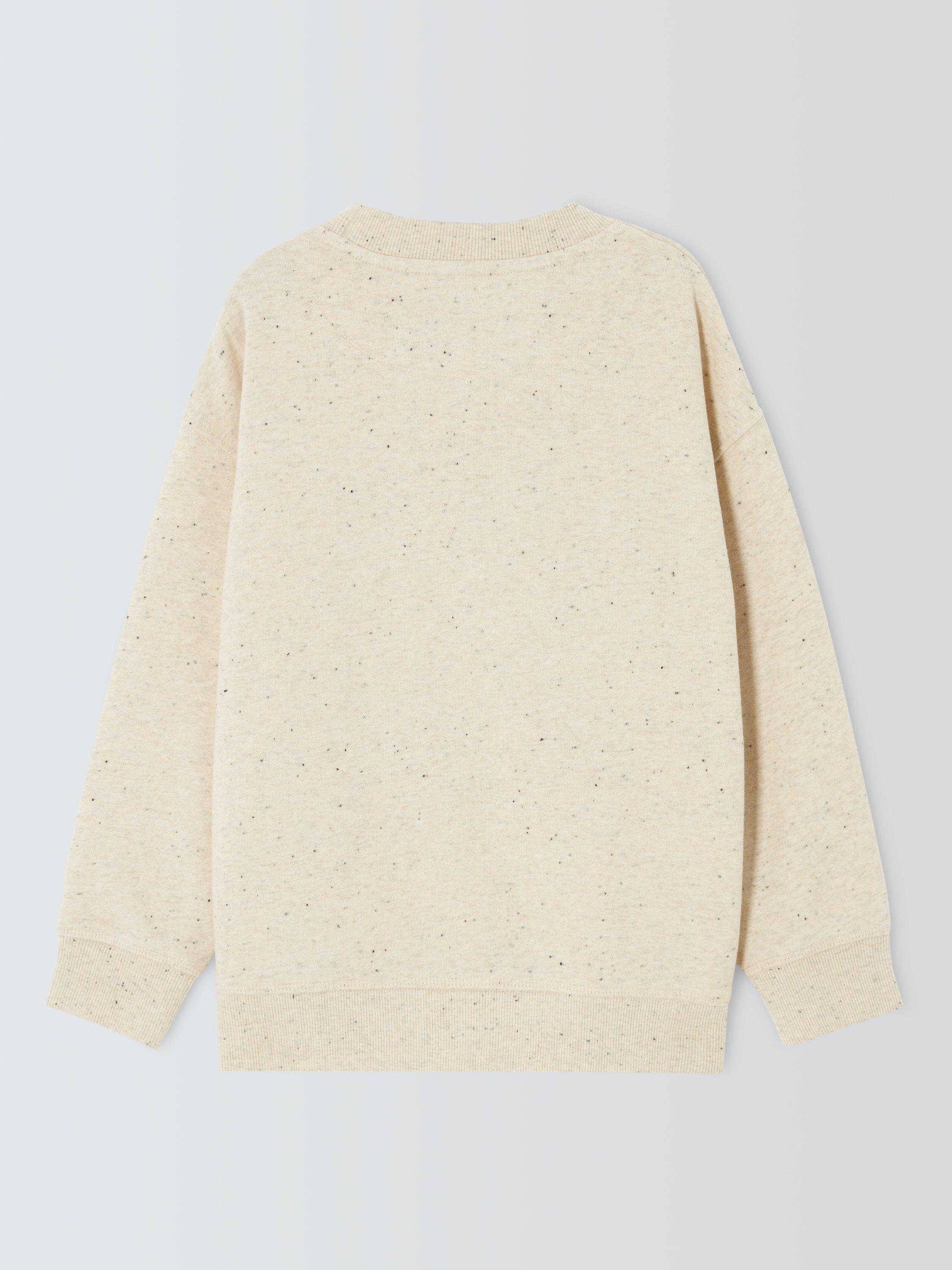 John Lewis Kids' Christmas North Pole League Jersey Top, Natural