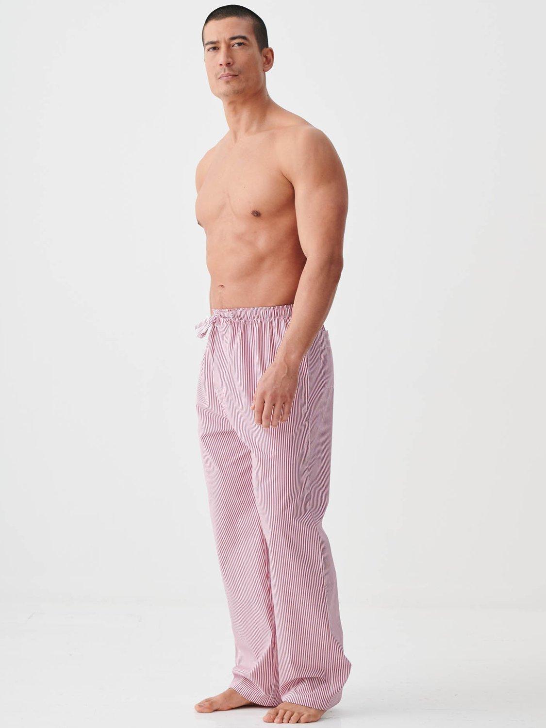 British Boxers James Stripe Cotton Pyjama Bottoms